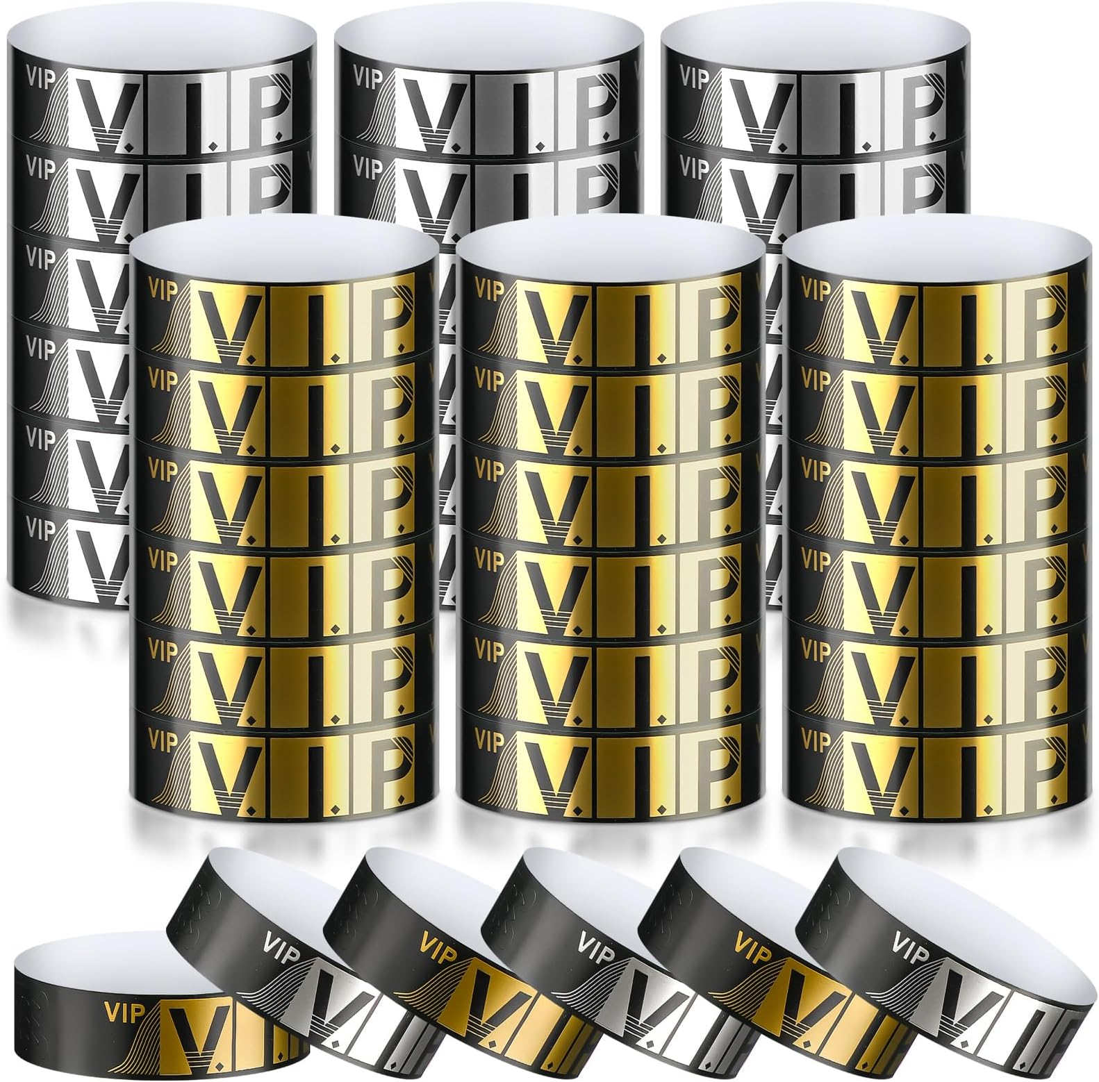 Amazon.com : 400 Pcs VIP Wristbands for Events Waterproof Party ...
