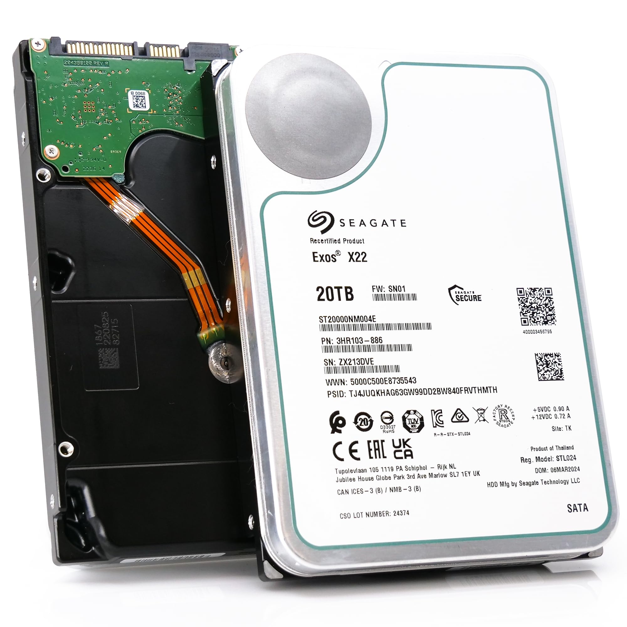 Amazon.com: Seagate Exos X22 20TB Internal Hard Drive - 3.5 Inch ...