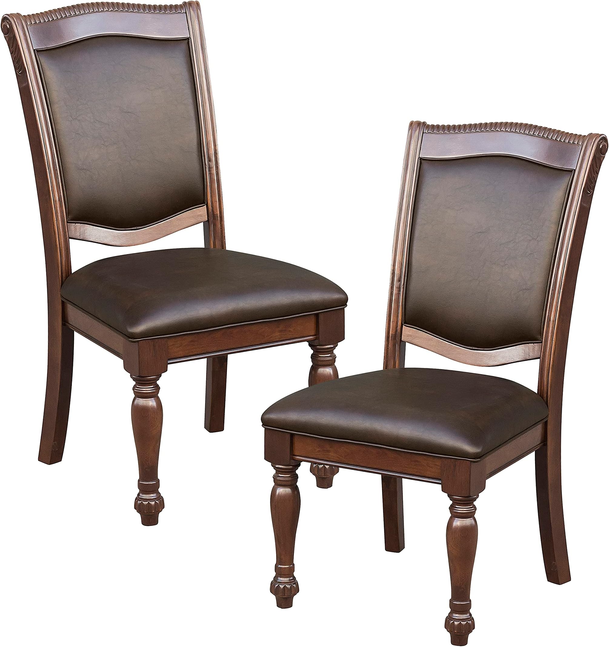 Amazon.com - Furniture of America Madeline Traditional Solid Wood ...