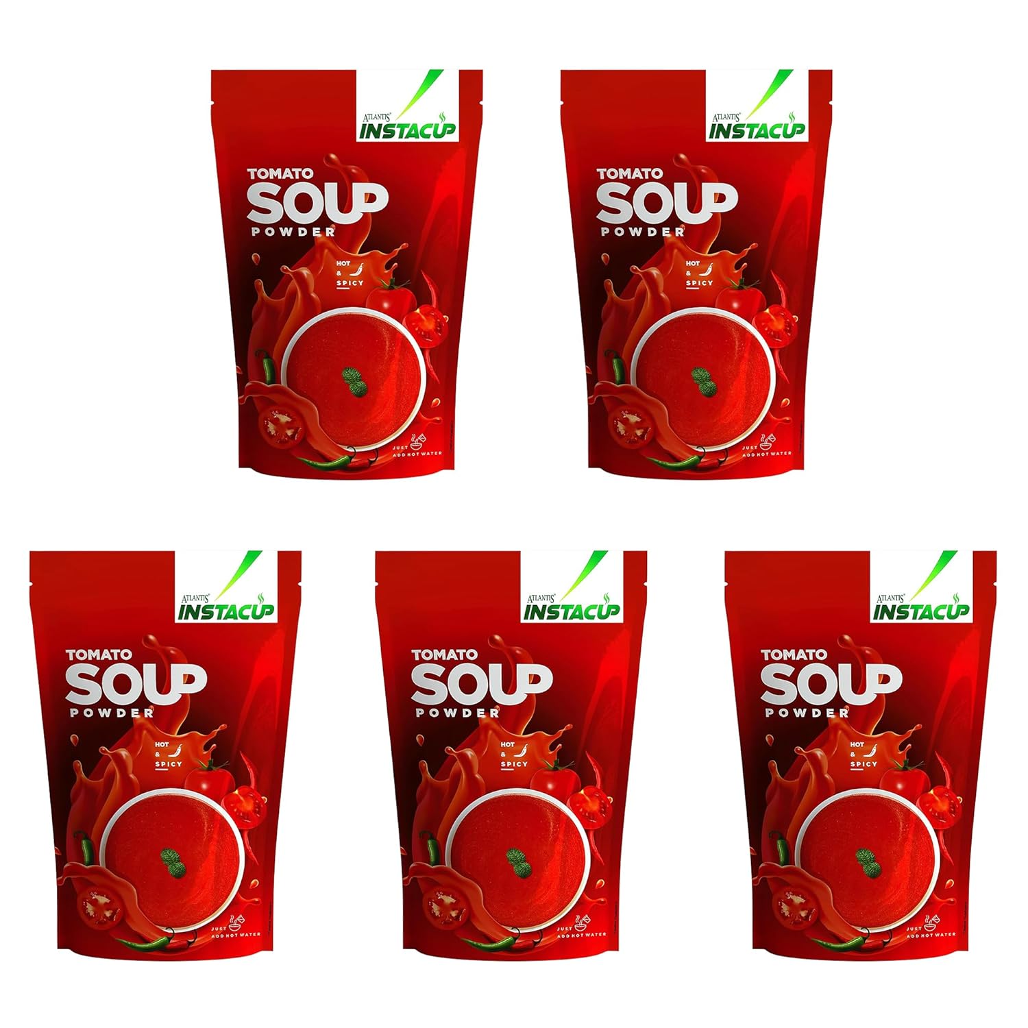 Atlantis Insta Cup Hot and Spicy Tomato Soup Premix Powder One Pouch ...