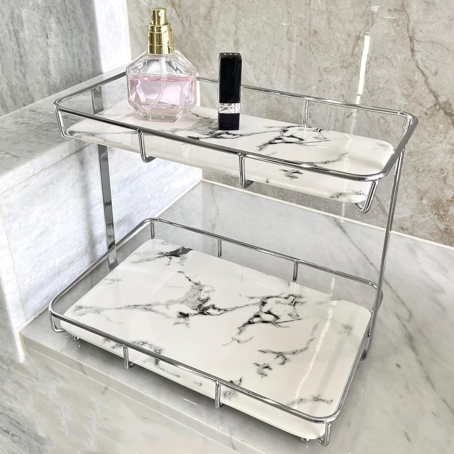 Dobbyby Bathroom Organizer Countertop Perfume Organizer Makeup ...