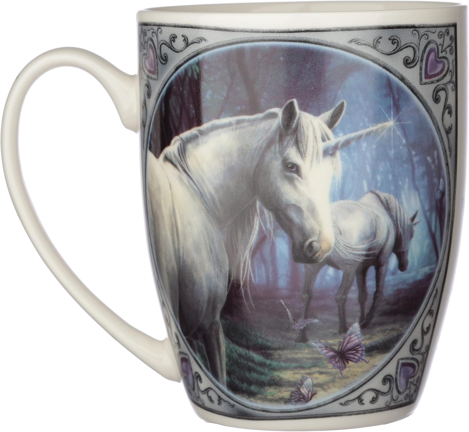Puckator Lisa Parker The Journey Home Unicorn Porcelain Mug, Tea Coffee ...