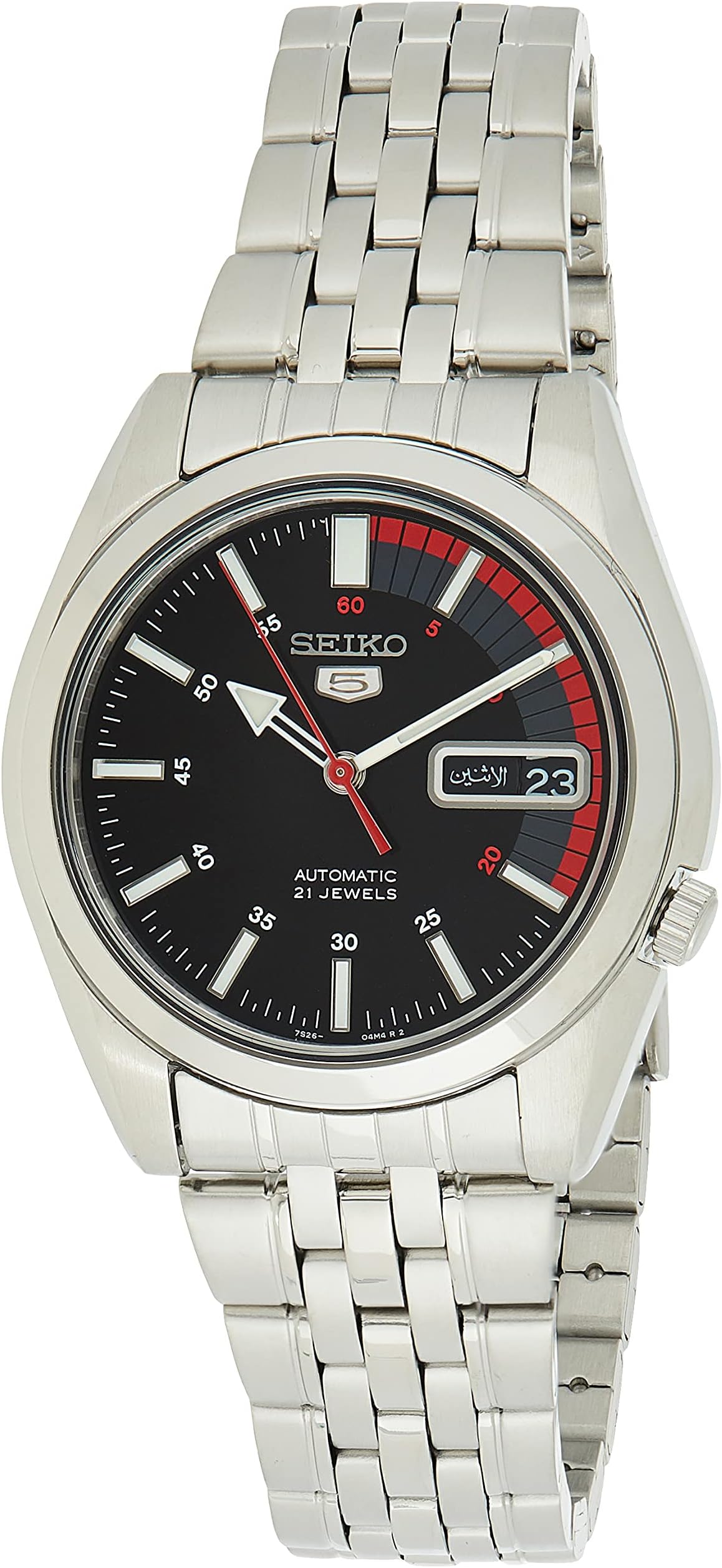 Seiko SNKL79 Reloj automático de acero inoxidable para hombre, Azul ...