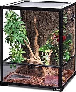Amazon.com : REPTI ZOO Reptile Glass Terrarium, 18" x 18" x 24" Front ...