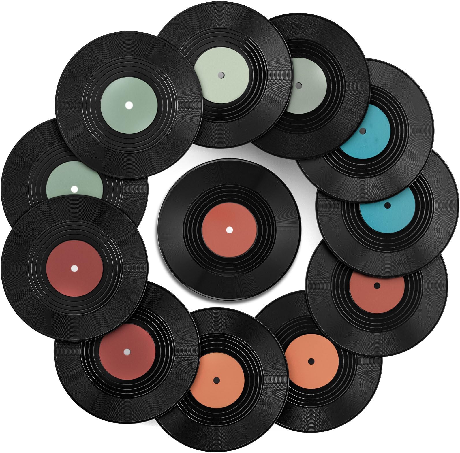 Amazon.com: VANZACK Vinyl Records Wall Decals Blank Vinyl Records Wall ...