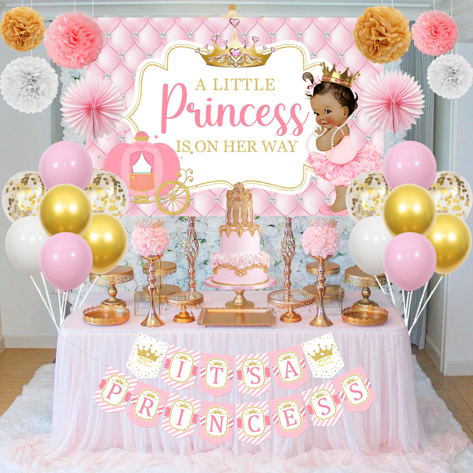 Baby Girl Shower Royal Theme Royal Princess Baby Shower Etsy