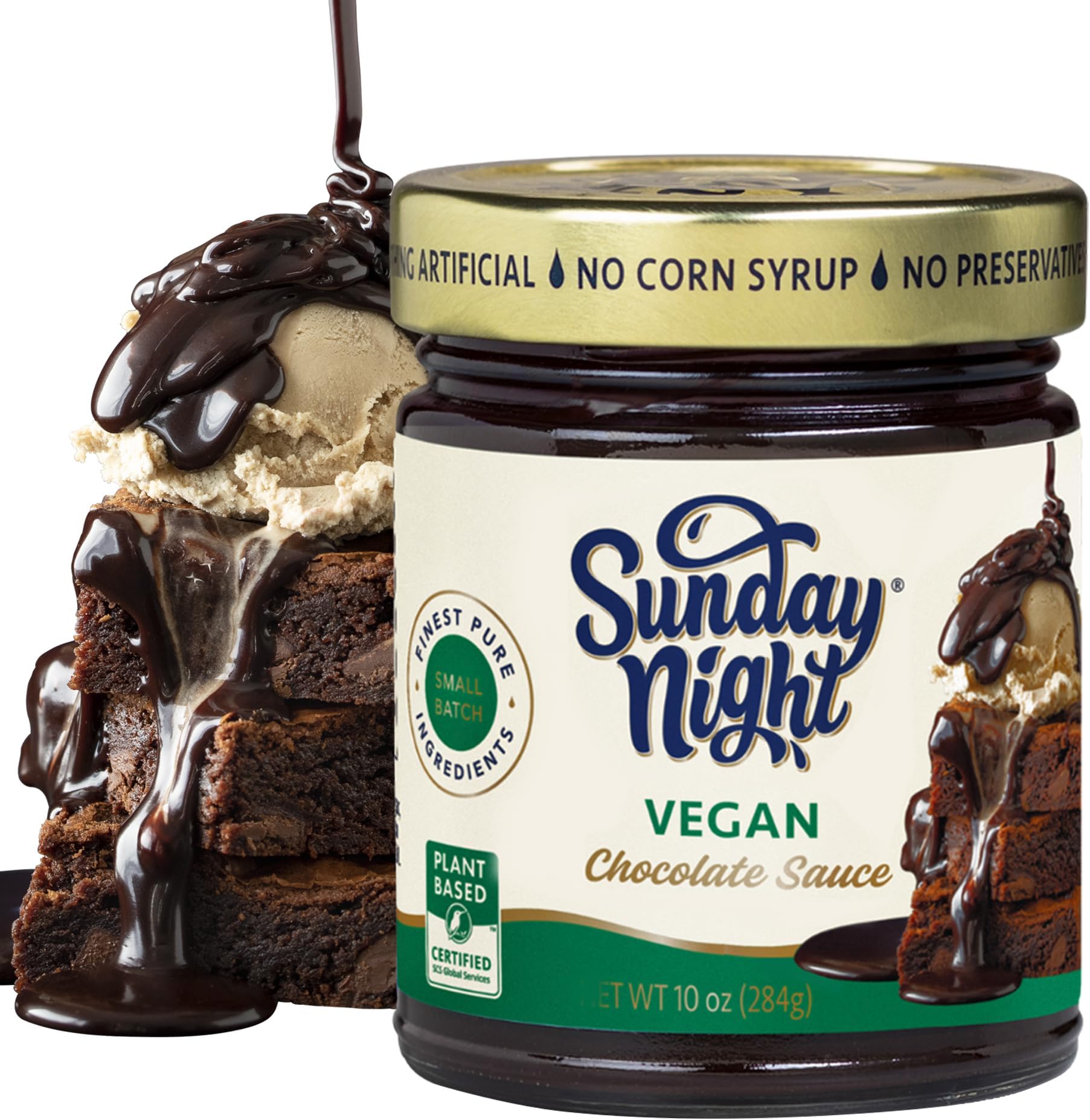 Amazon.com : Sunday Night Signature Vegan Chocolate Sauce - Premium ...