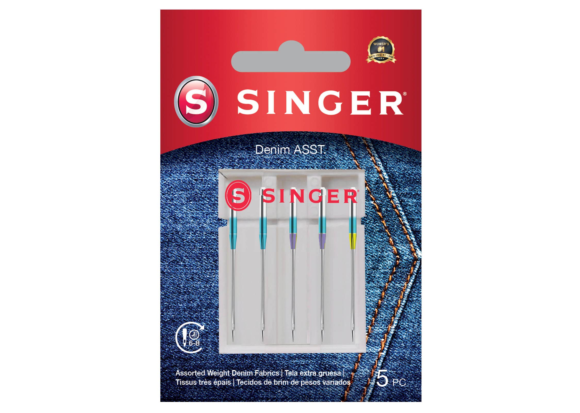 SINGER Assorted Denim Needles - 5 Pack : Amazon.ca: Home