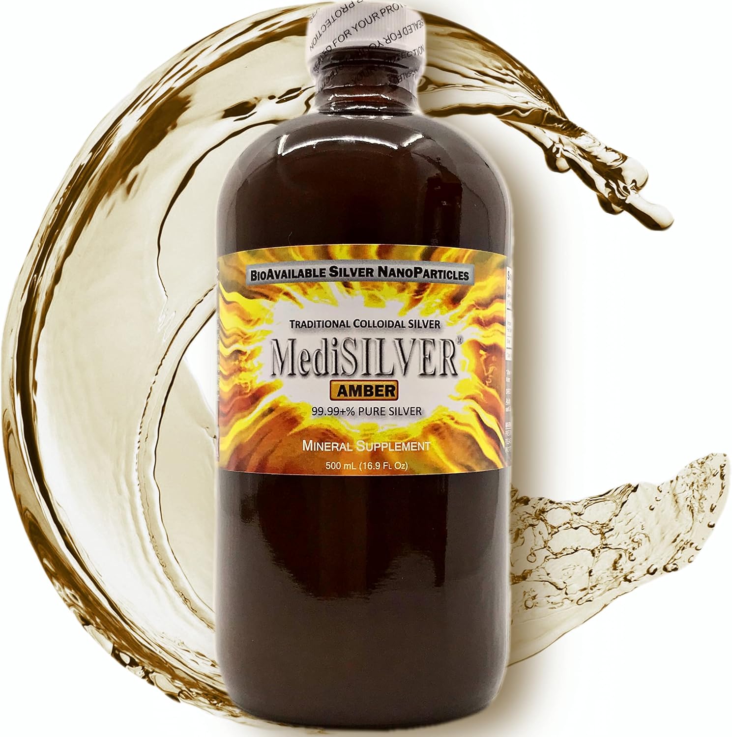Amazon.com: MediSILVER Amber Traditional Colloidal Silver Dietary ...