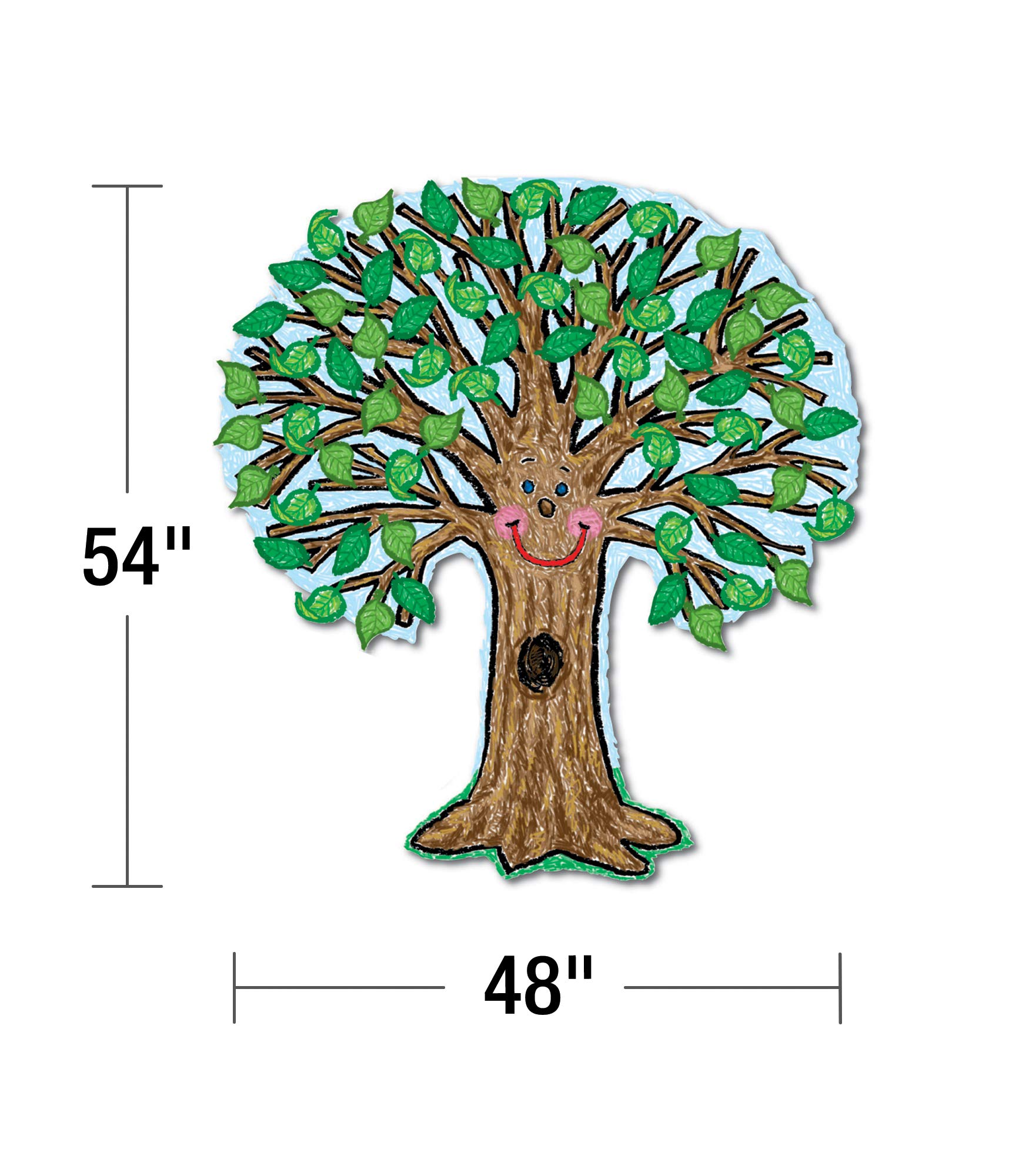 Carson Dellosa Big Tree Kid Drawn Bulletin Board Set Classroom ...