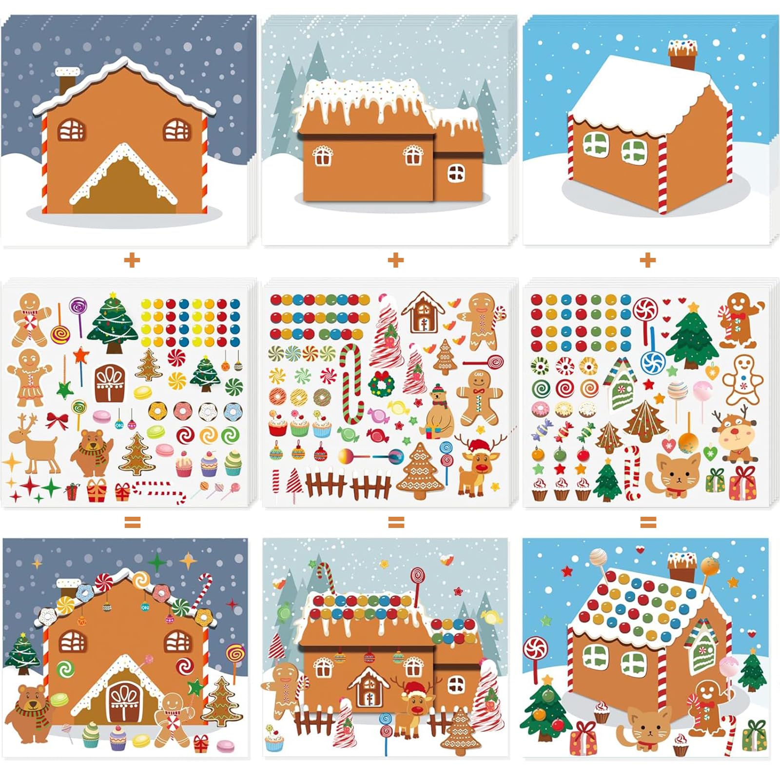 Gingerbread House Template Pdf Cut And Paste Gingerbread House Craft ...