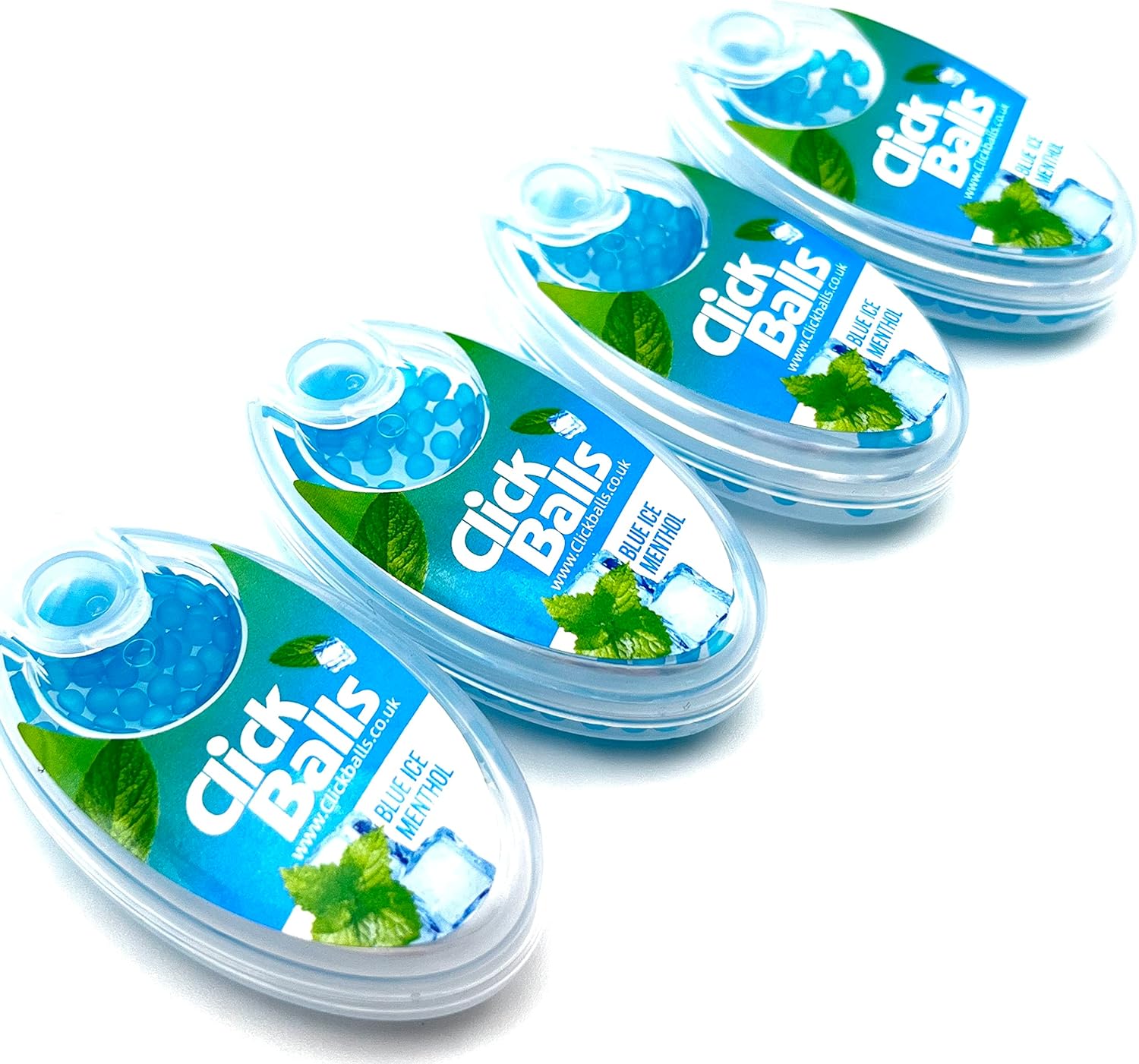400pcs Original ClickBalls Blue Ice Menthol Crushball Capsules for ...