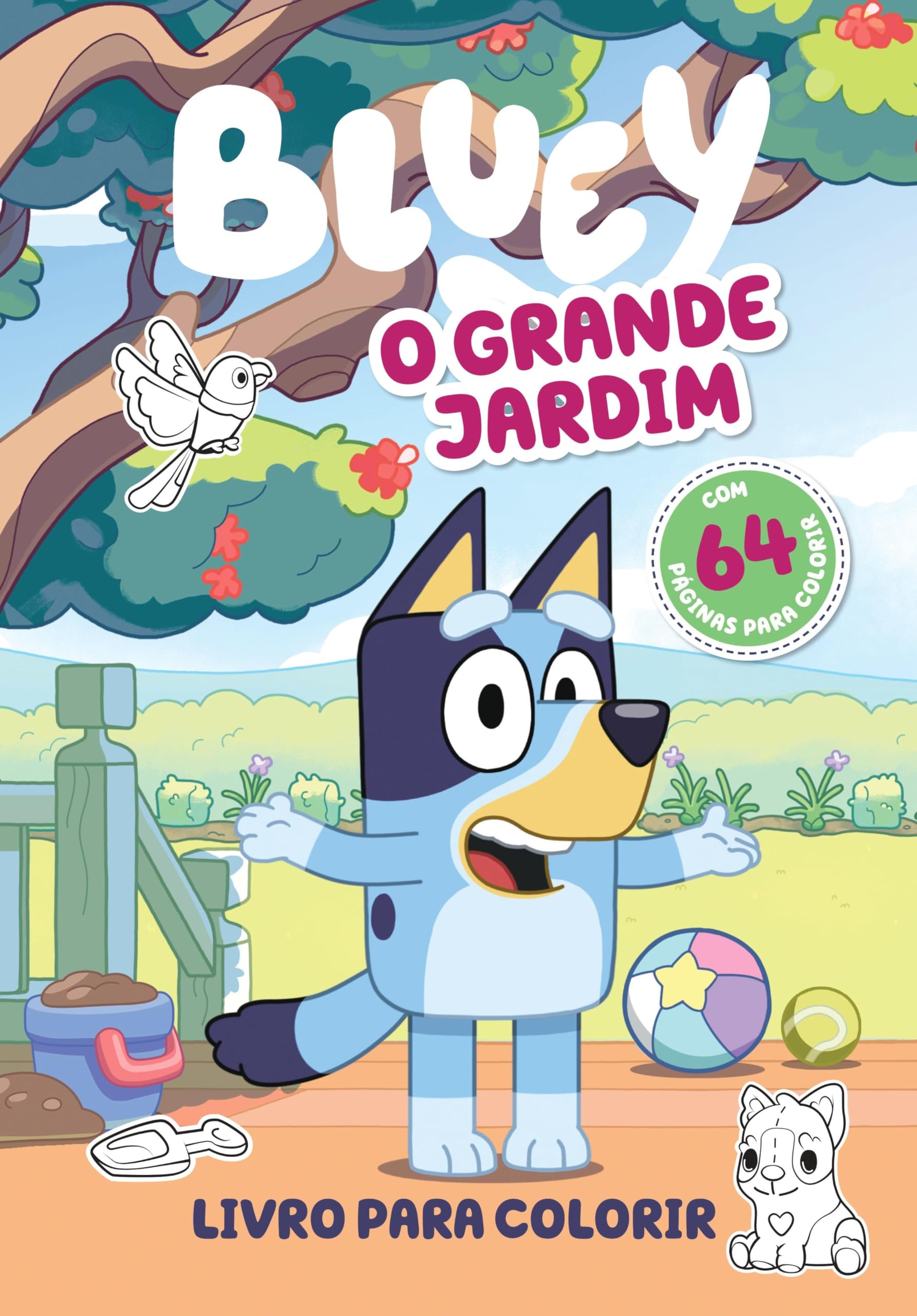 Bluey Livro para Colorir - O Grande Jardim | Amazon.com.br