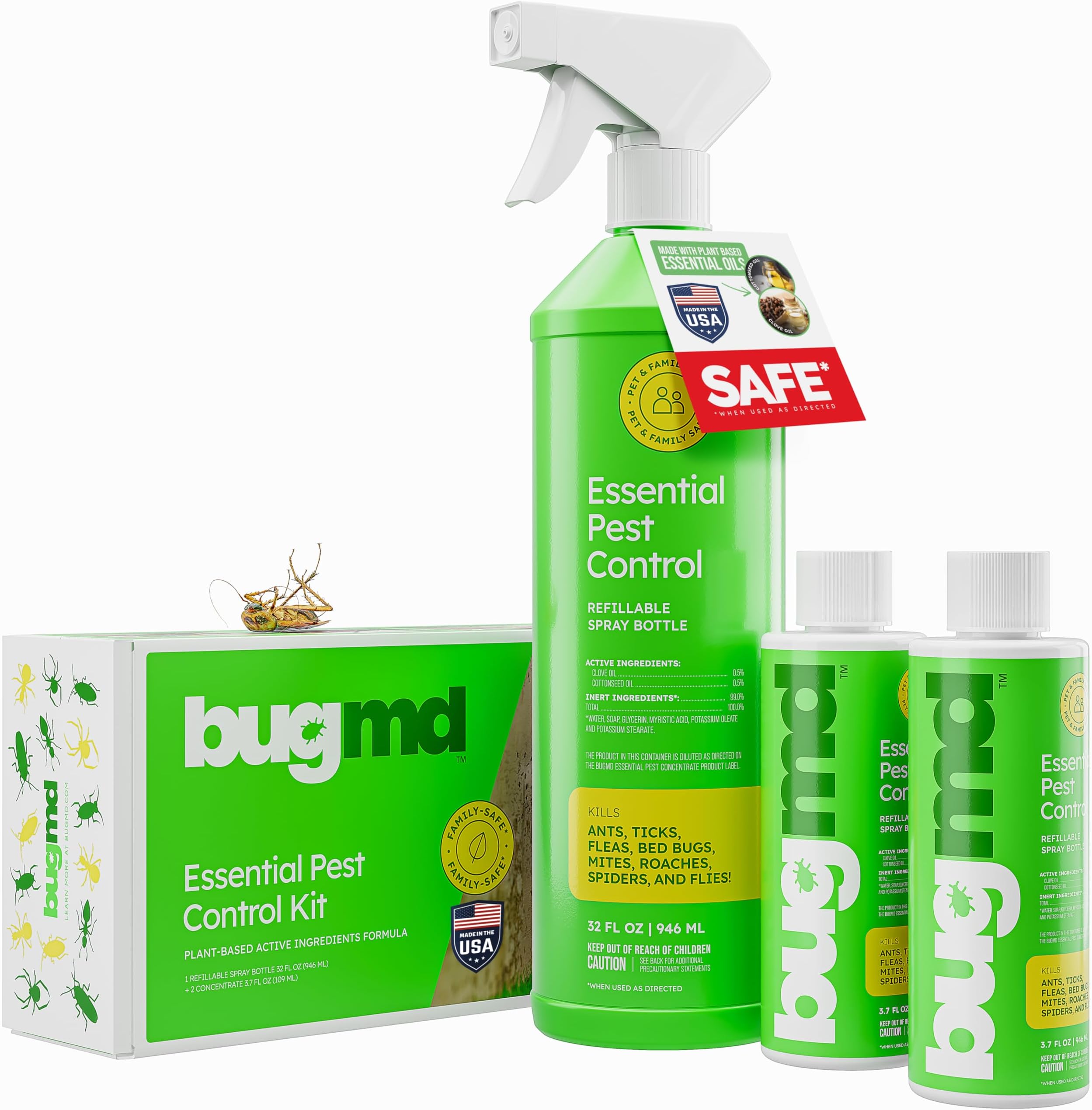 Amazon.com: BugMD Ant Killer & Bug Spray - Roach and Cockroach Killer ...