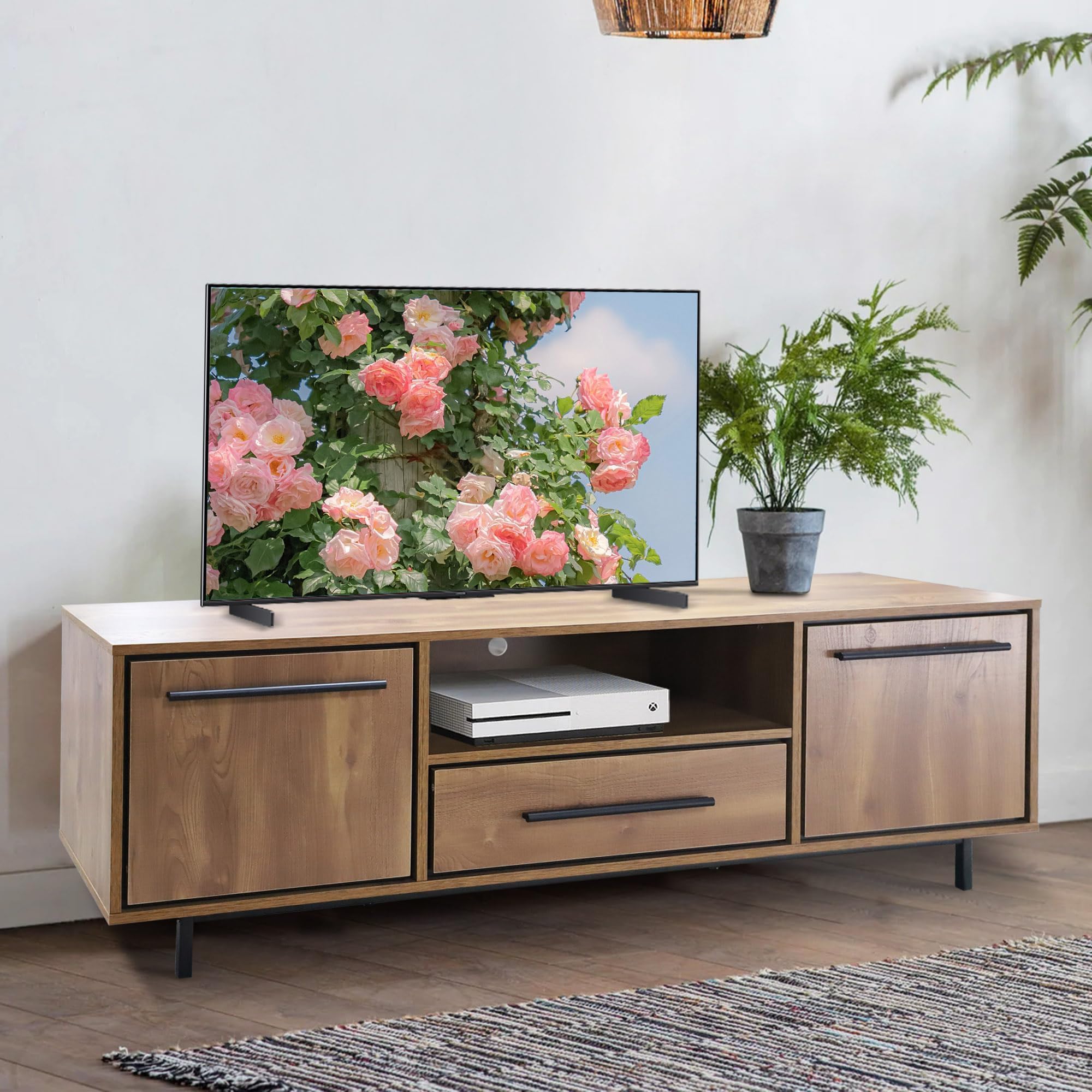 Amazon.com: Mid Century Modern TV Stand for 65 Inch TV, Wood ...