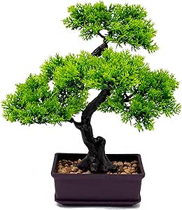 Amazon.com: Artificial Bonsai Pine Tree Artificial Plant Decoration ...