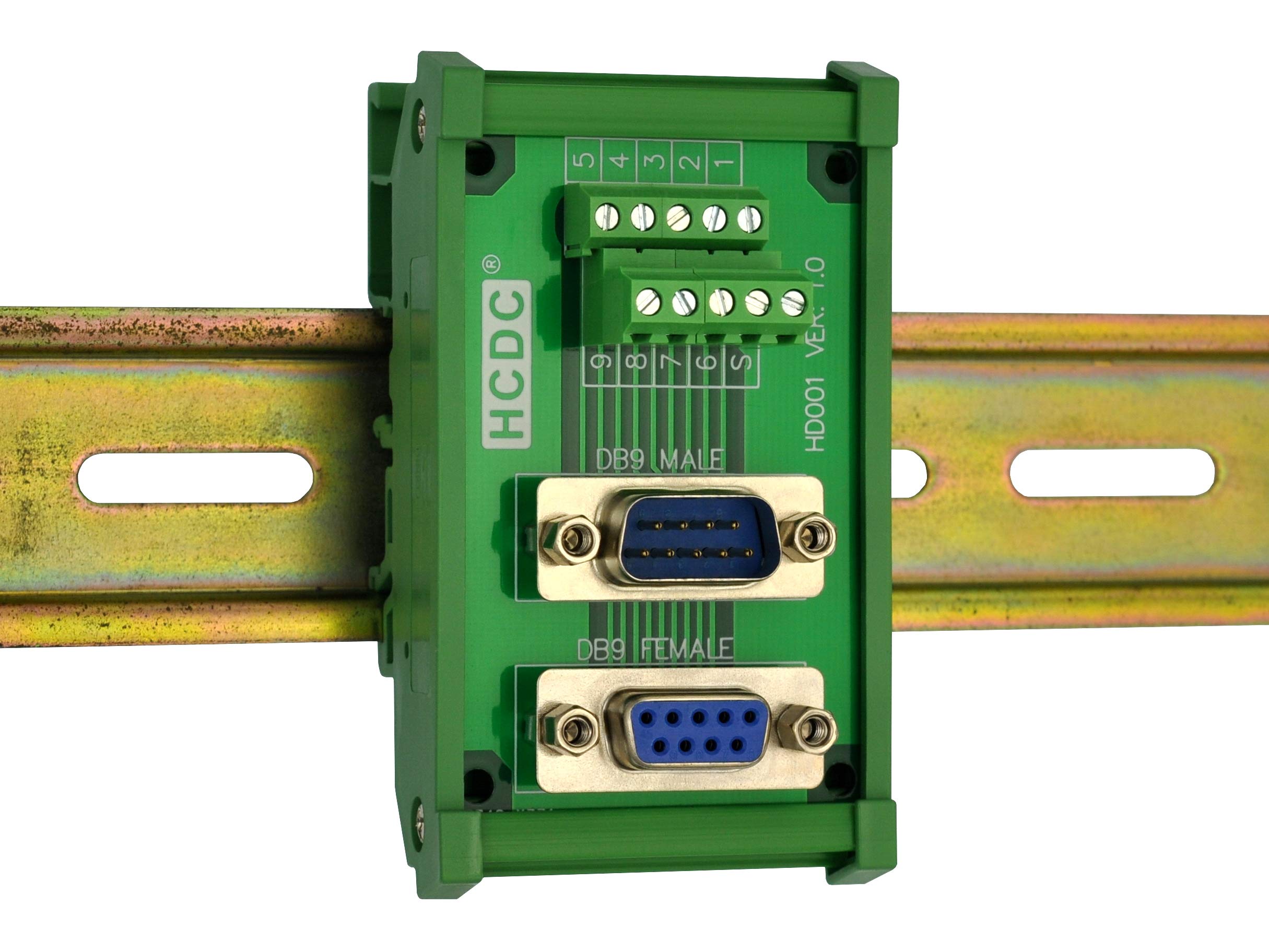 Snapklik.com : DIN Rail Mount D-SUB Male-Female Interface Module ...