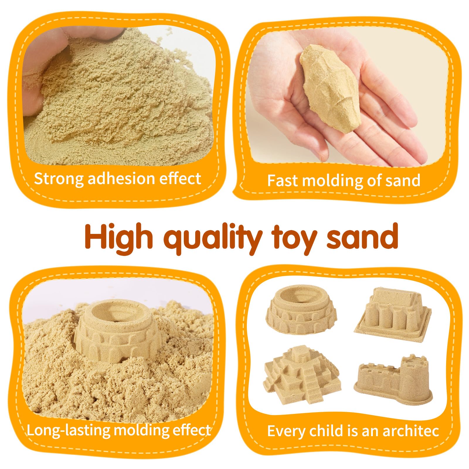Snapklik.com : Play Construction Sand Kit,2.2lbs Magic Sand,8 Alloy ...