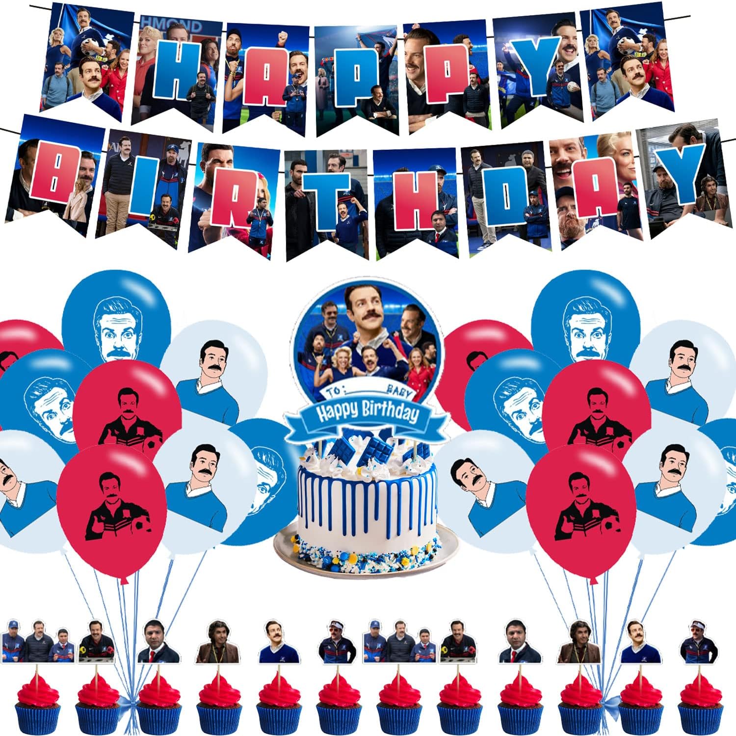 Amazon.com: Ted Lasso Birthday Party Decorations,Ted Lasso 2023 Party ...