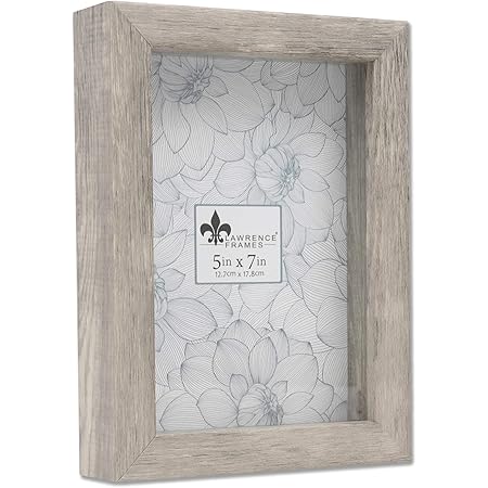 Amazon.com - Lawrence Frames Shadow Box Frame, 5x7, Natural Gray