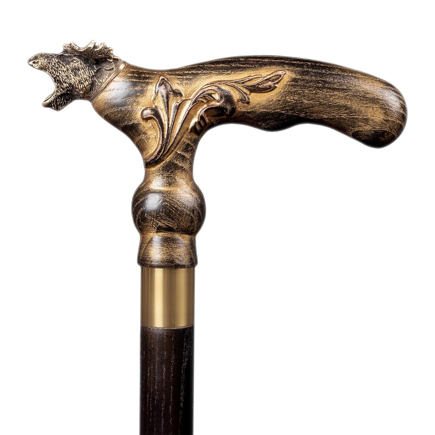 Amazon.com: Vintage Moose Walking Stick - Handmade Exclusive Elk Wooden ...