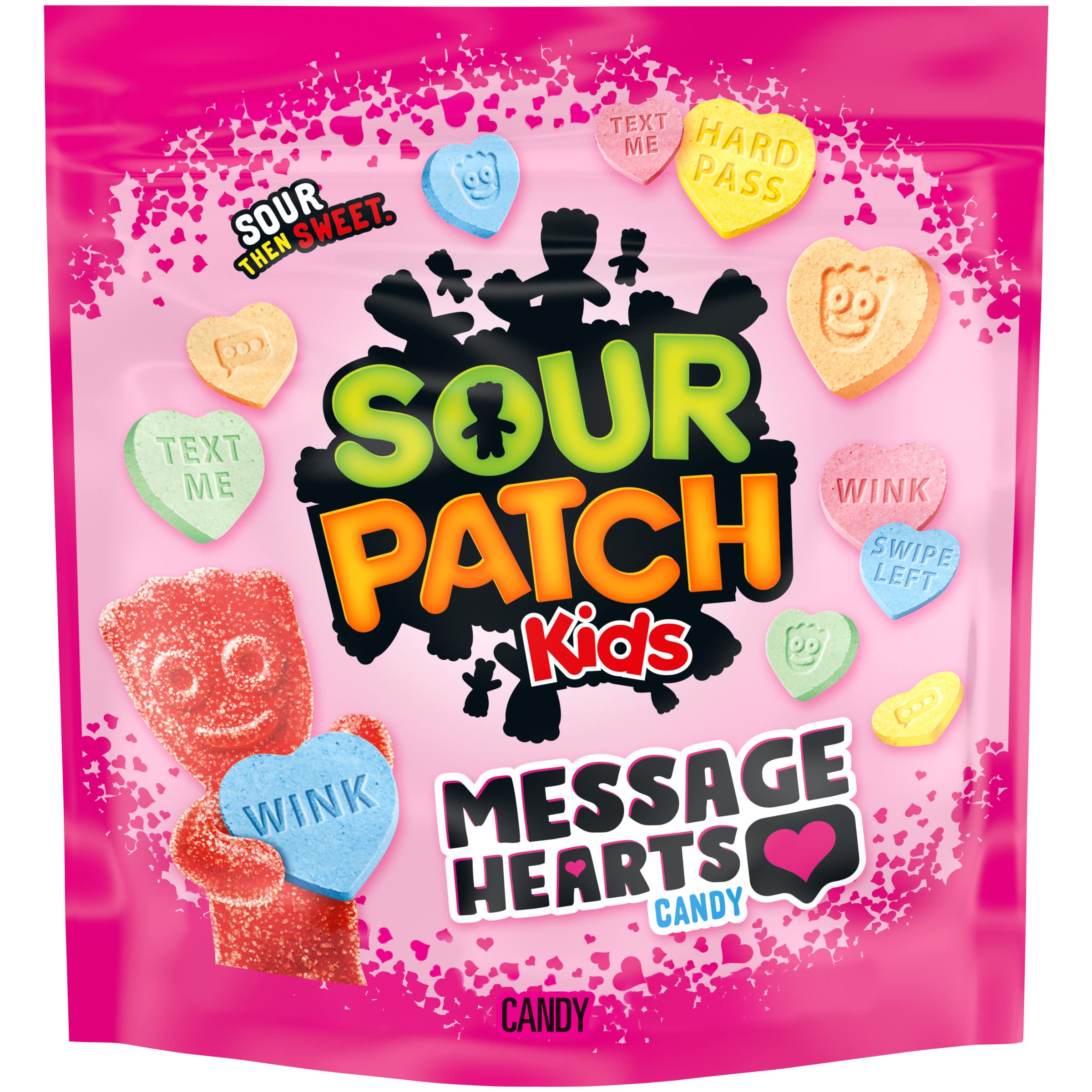 Amazon.com: SOUR PATCH KIDS Message Hearts Valentines Day Candy, 13.01 oz