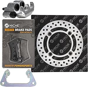 Amazon.com: NICHE Front Right Brake Rotor Caliper Pad Kit for Polaris ...