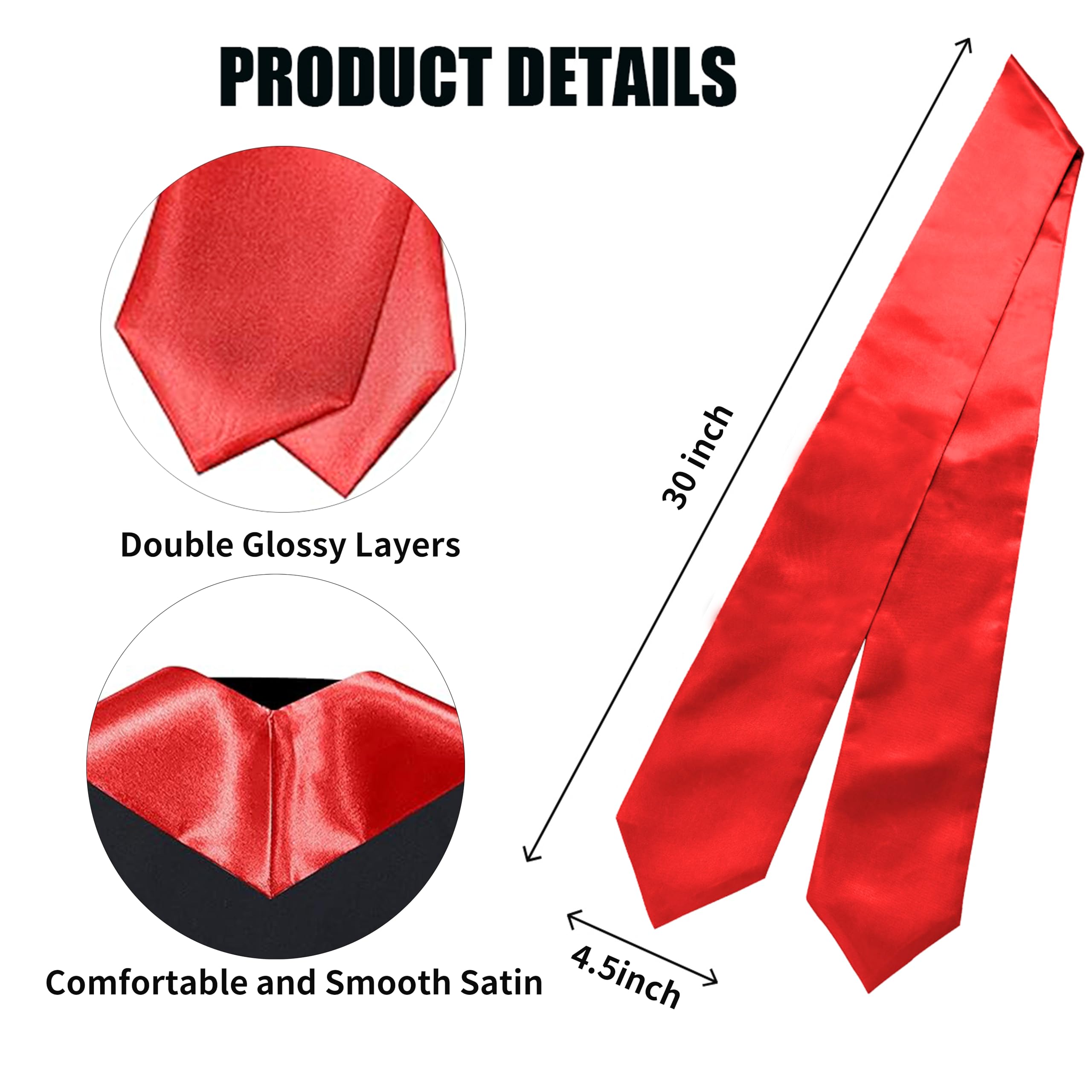 Snapklik.com : MyGradDay Plain Graduation Stole Colorful Stole For ...