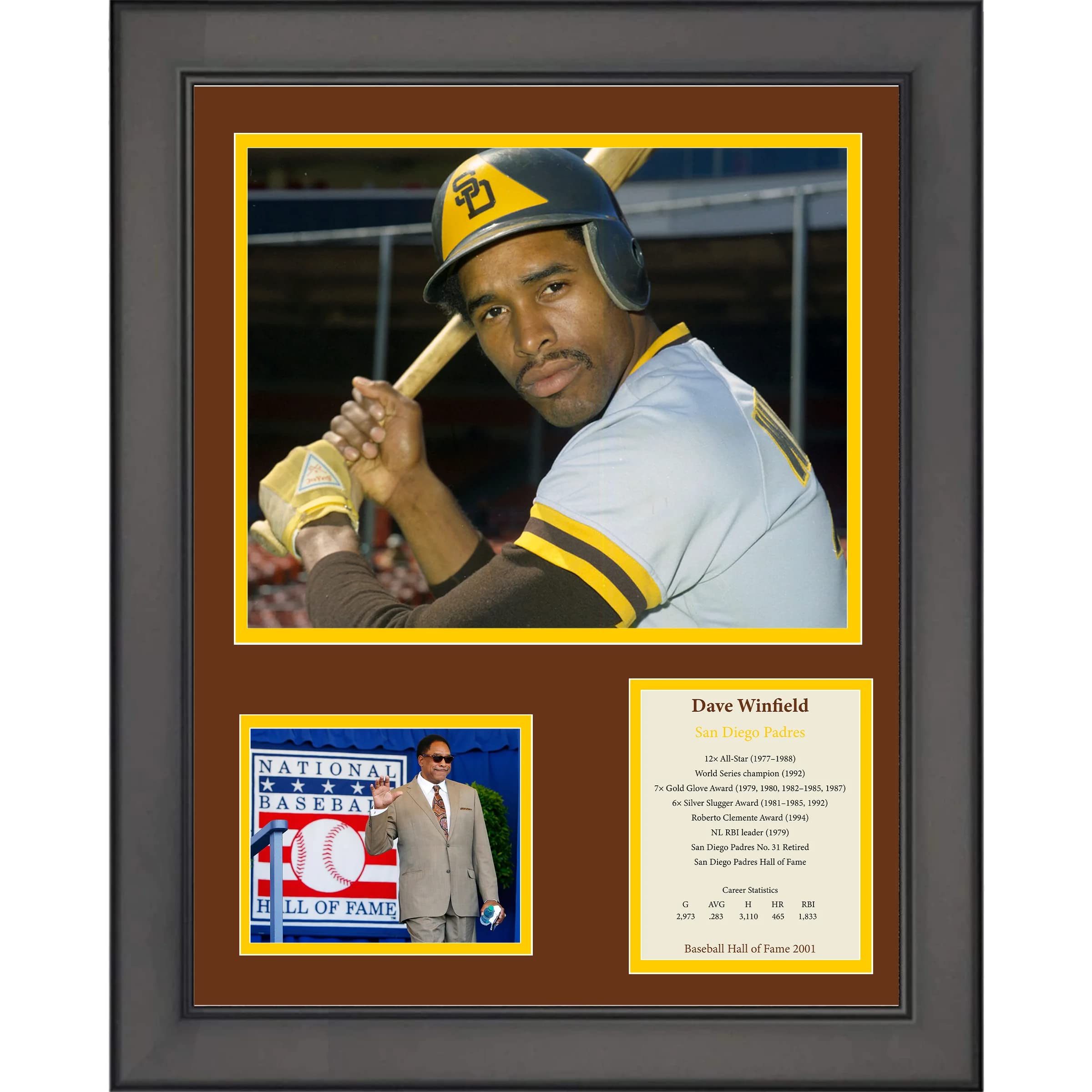 Dave Winfield Padres DAVE WINFIELD Signed Topps Allen & Ginter