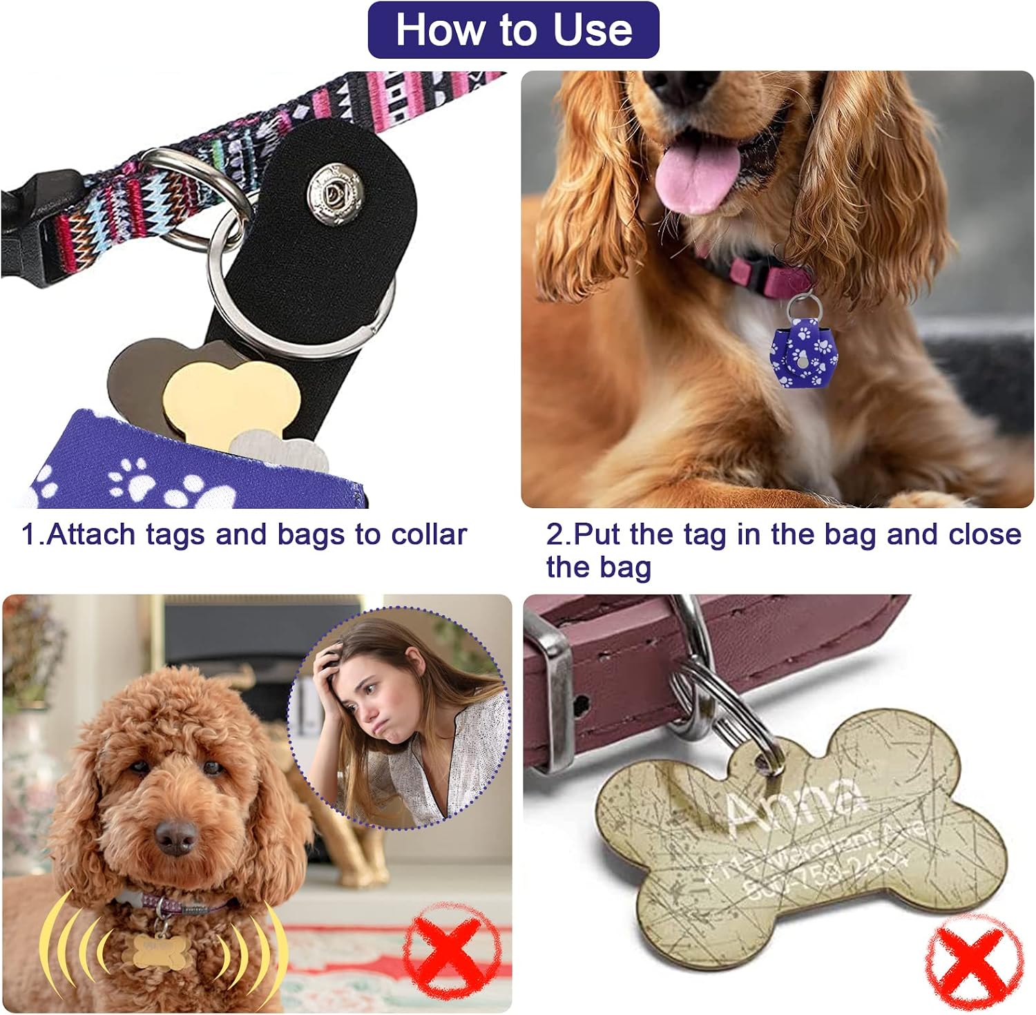 2Pcs Military Dog Tag Silencer Army Dog Tag Silencer, Dog Tag Silencer ...