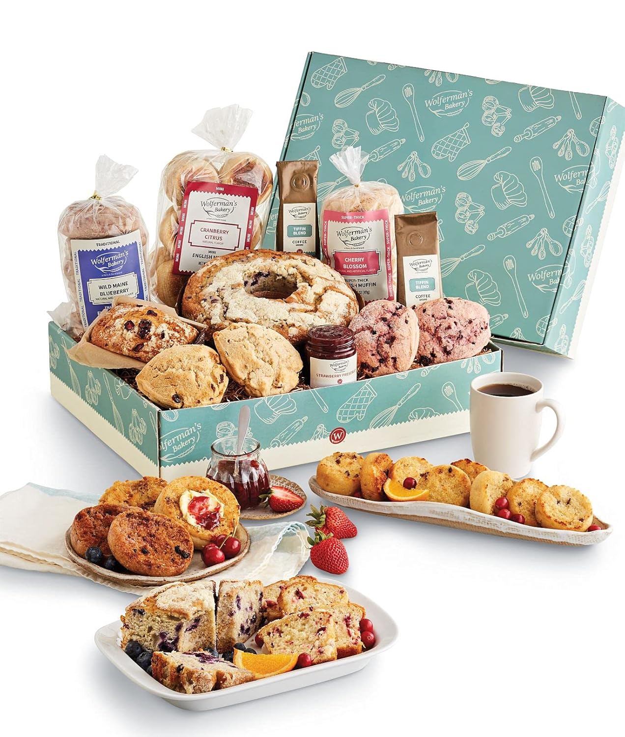 Amazon.com : Wolferman's Grand Berry Breakfast Box : Everything Else