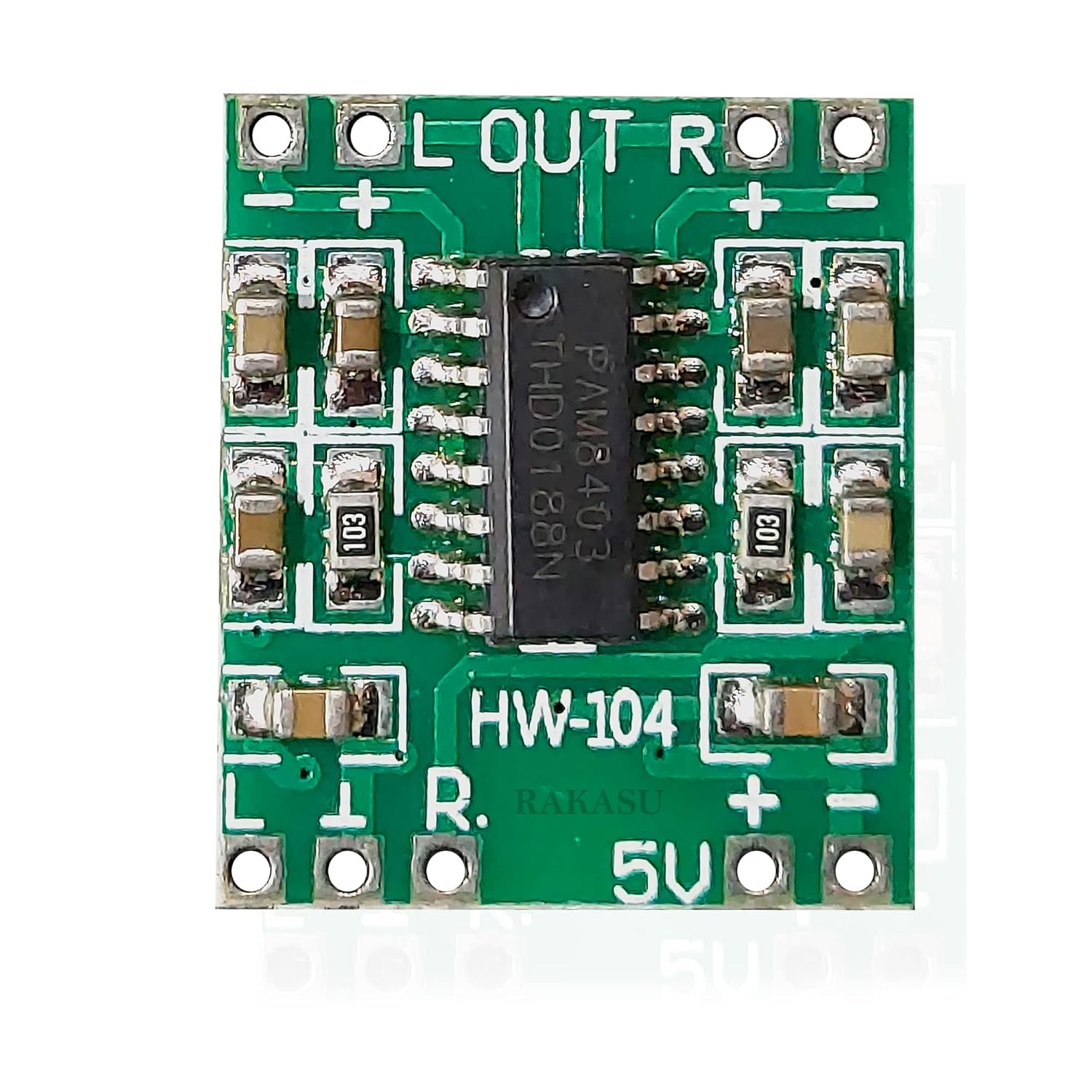 Rakasu Store® PAM8403 PAM 8403 DIY 5V AUDIO 3W/3W MINI AMPLIFIRE BOARD ...