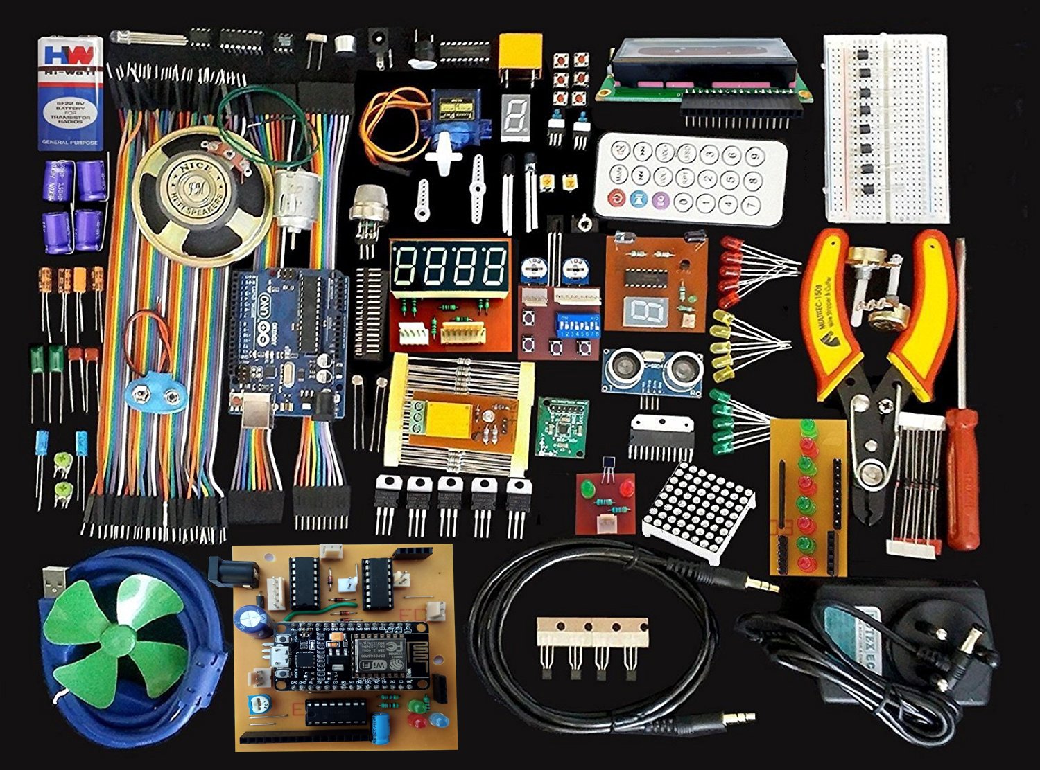 Arduino With Sensors And Components Kit With IOT : Amazon.in ...