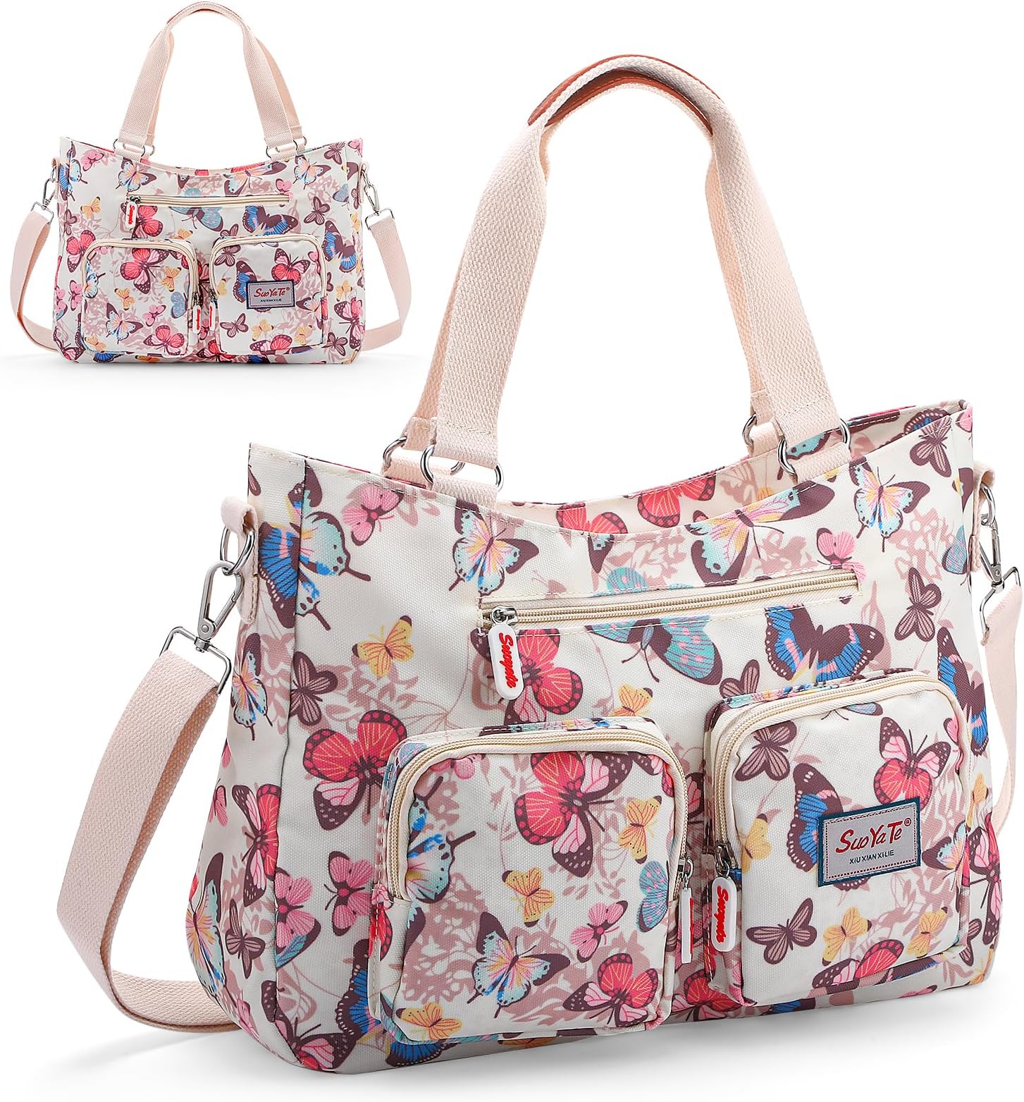 zootop Womens Handbag Top Handle Bag Multi Pockets Crossbody Shoulder ...