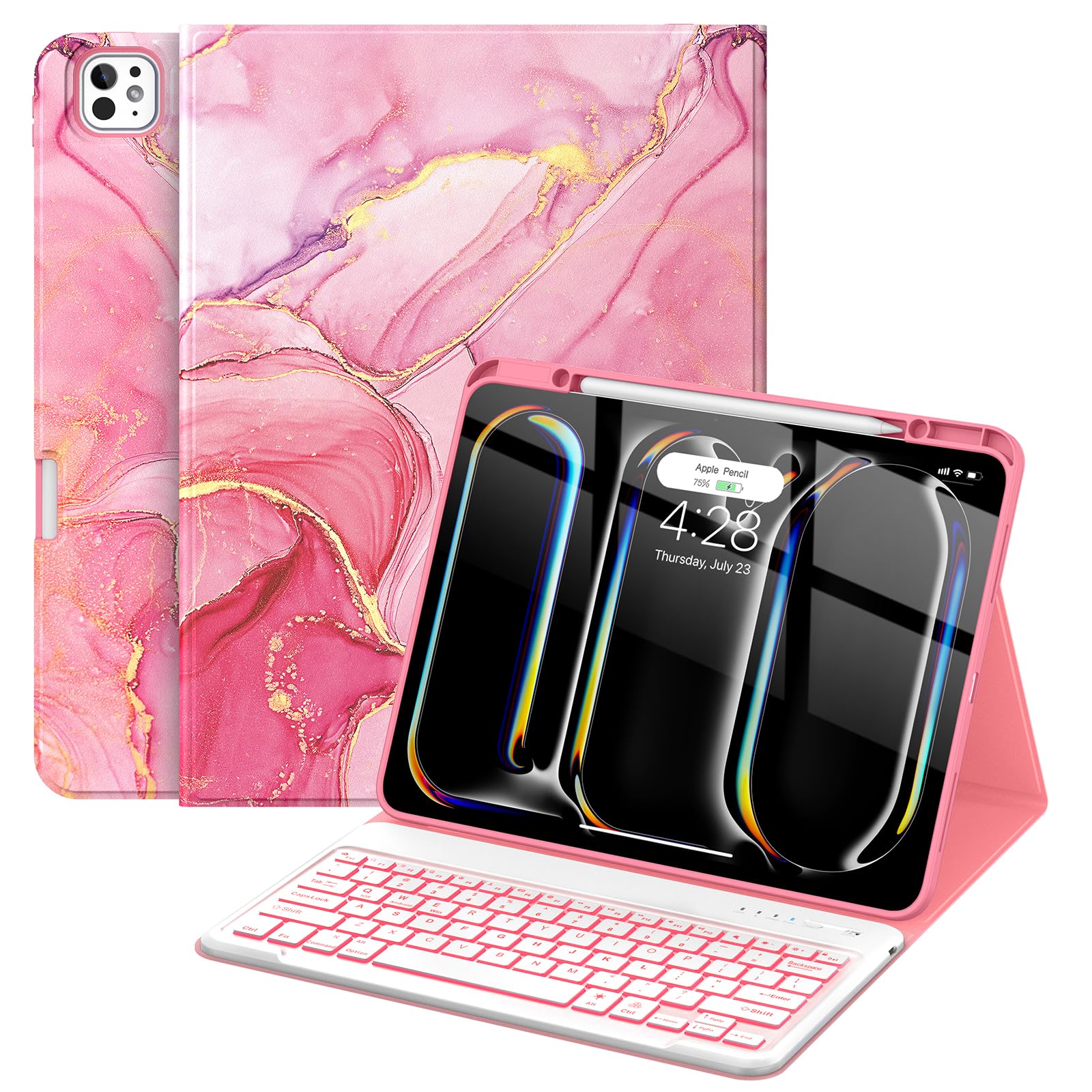 Amazon.com: Soke for iPad Pro 13 Inch Case with Keyboard (M4 2024 ...