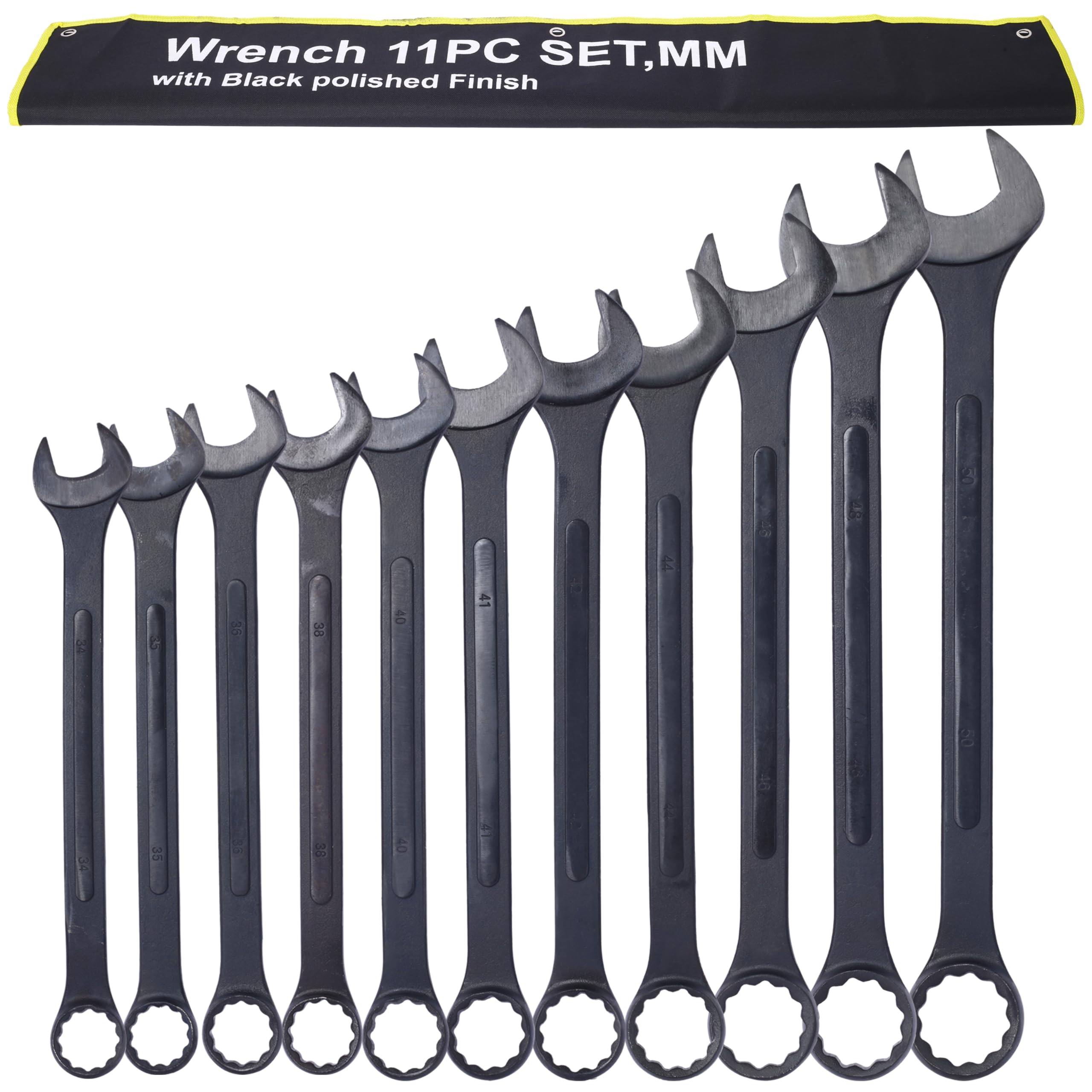 Nanberone 11PC Jumbo Combination Wrench Set - Metric 34 to 50mm Extra ...