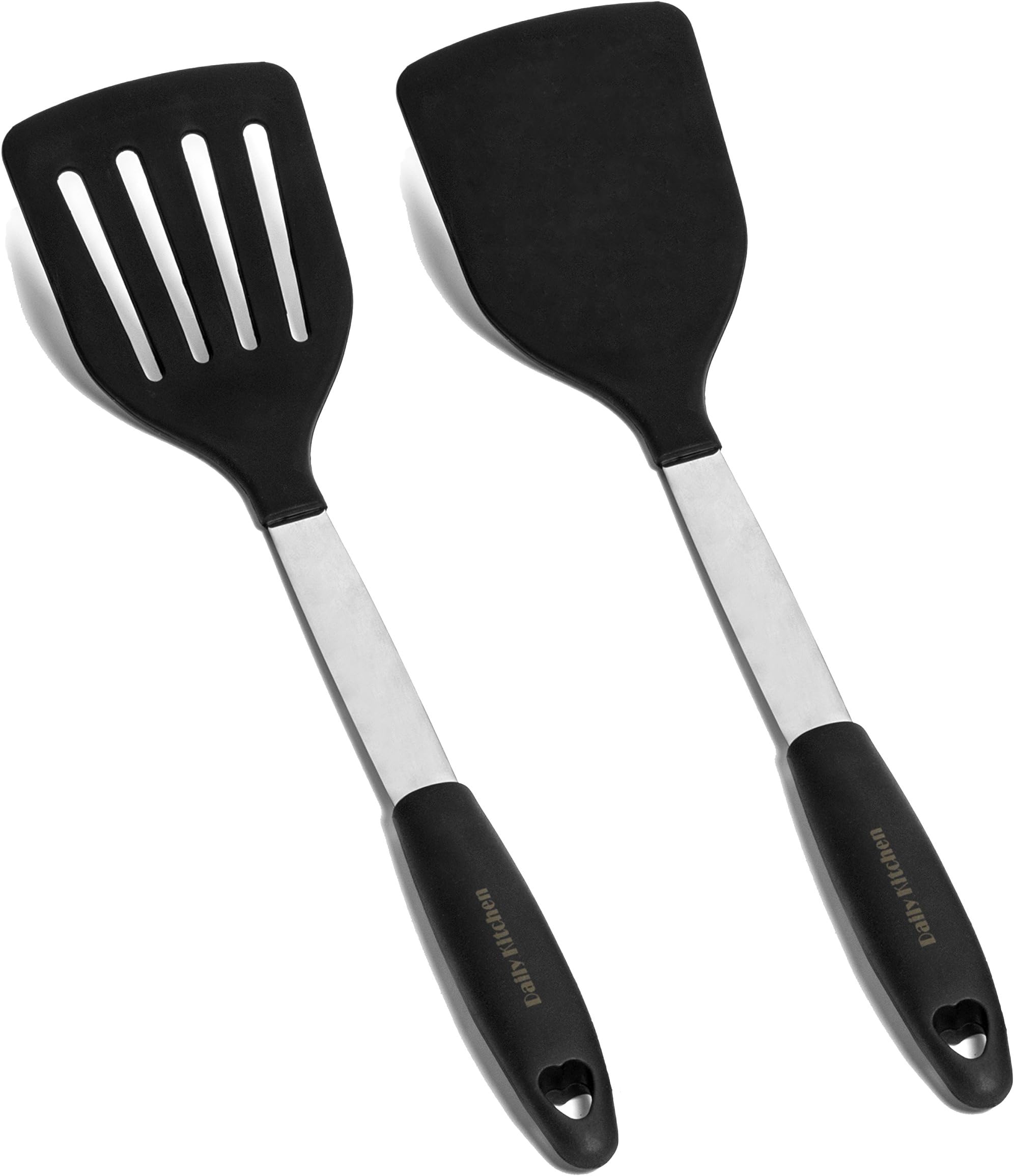 Amazon.com: Daily Kitchen Spatula Set Heat Resistant Silicone and ...