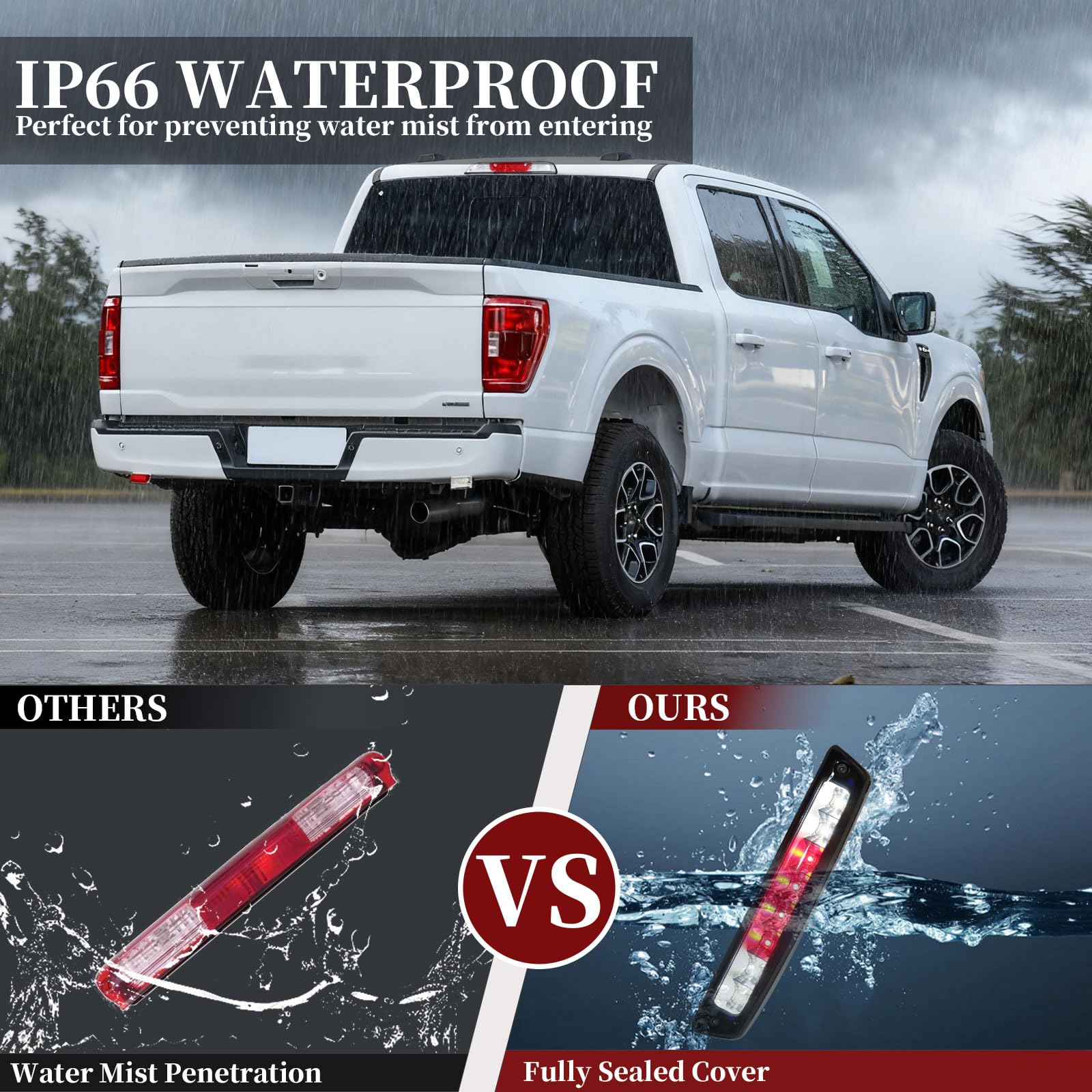 Snapklik.com : DimFlux LED 3rd Brake Light, High Mount Stop Light,Third ...