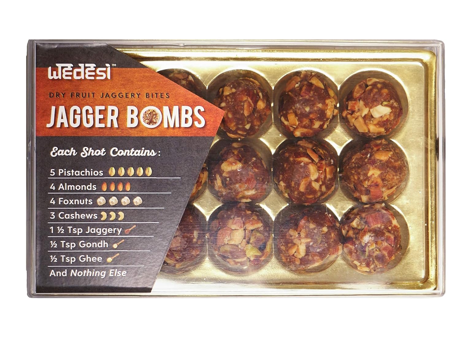 WeDesi Dry Fruit Laddoos | Jagger Bombs | Gluten Free| 100% Natural ...