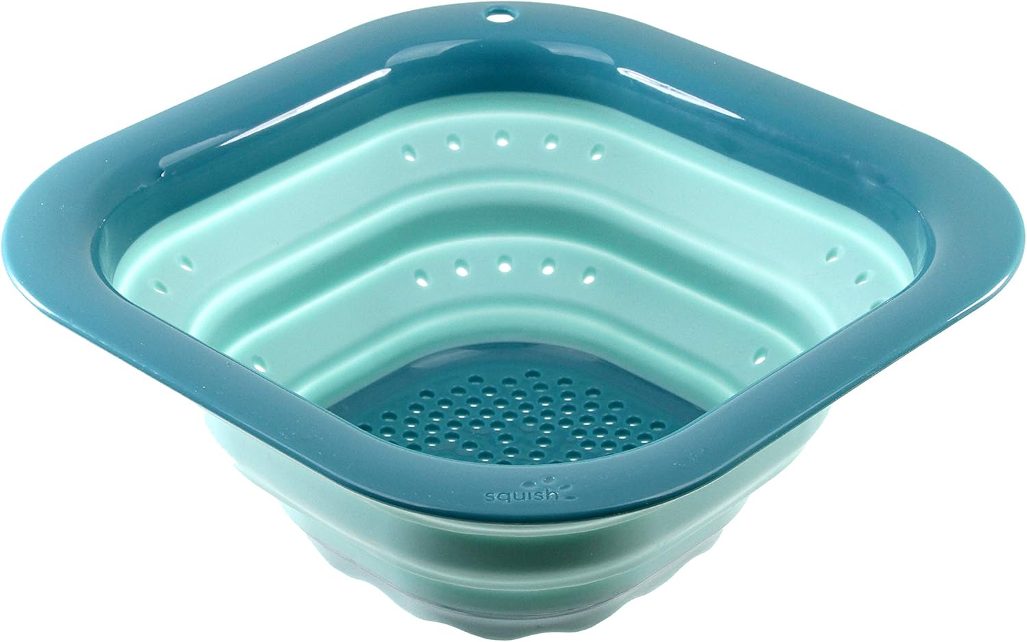 Amazon.com: Squish 3 Quart Square Collapsible Colander- Light Blue ...