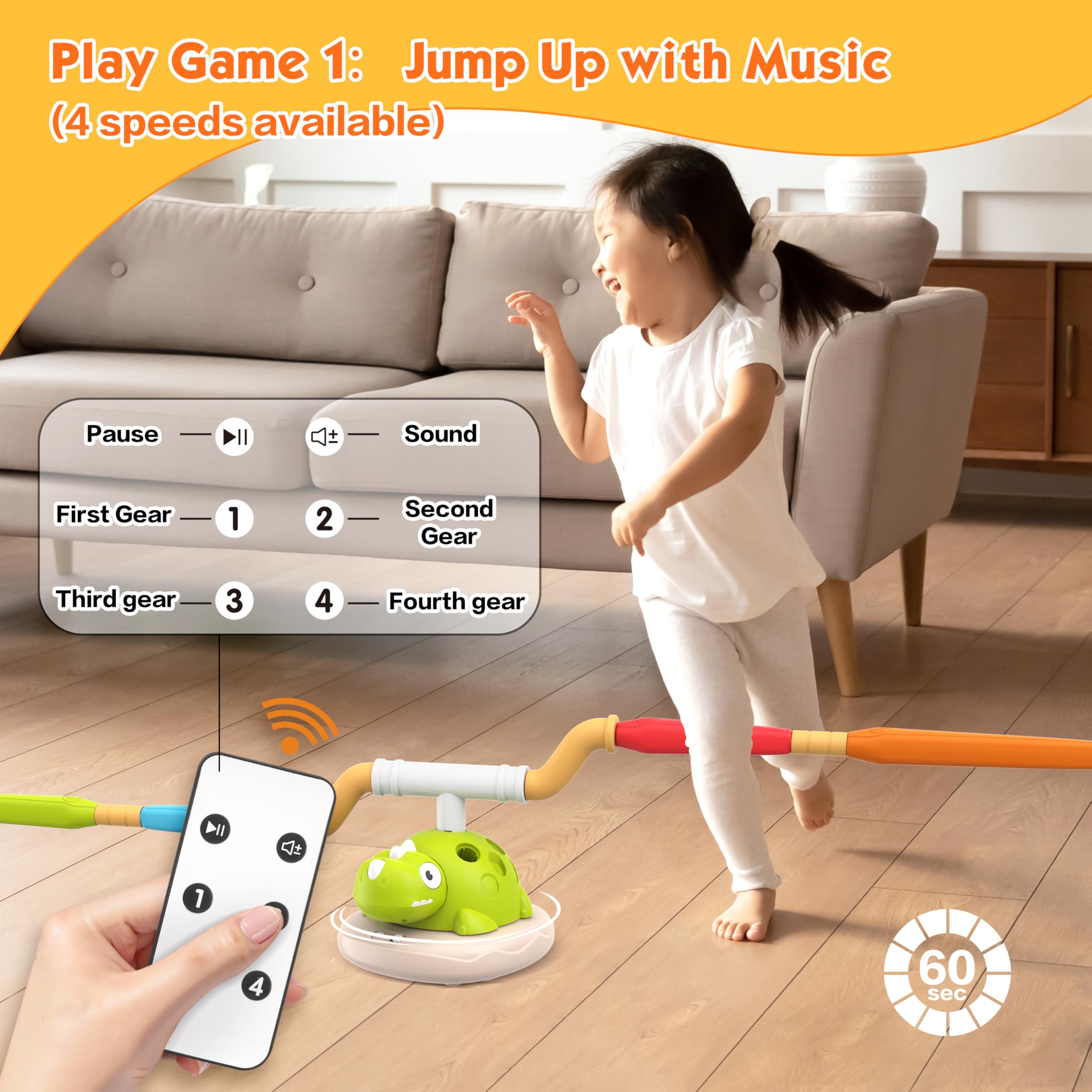 Snapklik.com : 3 In 1 Musical Jump And Toss Ring Game Stomping Launch ...