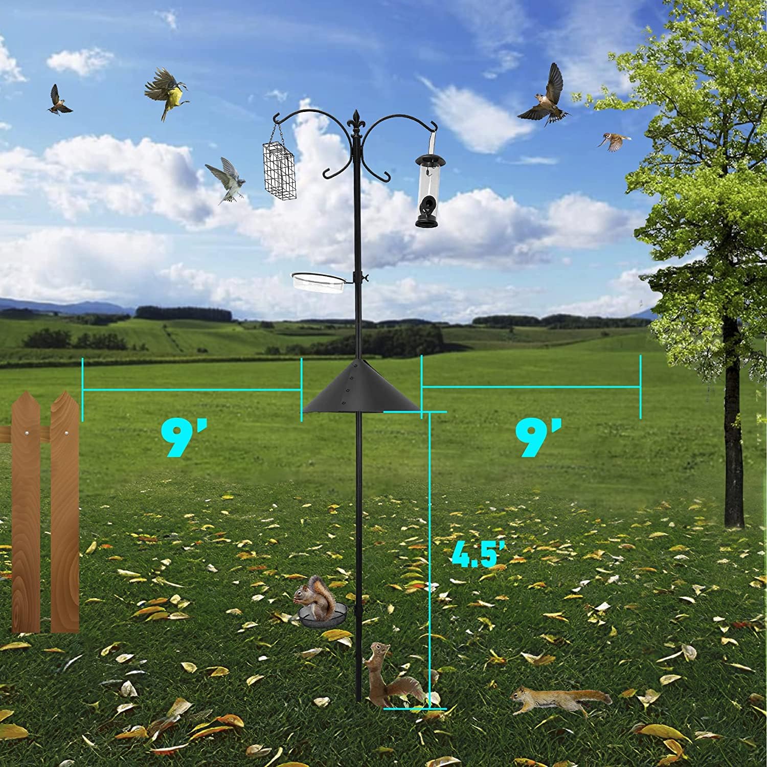 Snapklik.com : EasyGo Product Squirrel Proof Bird Station - 81 Inch ...