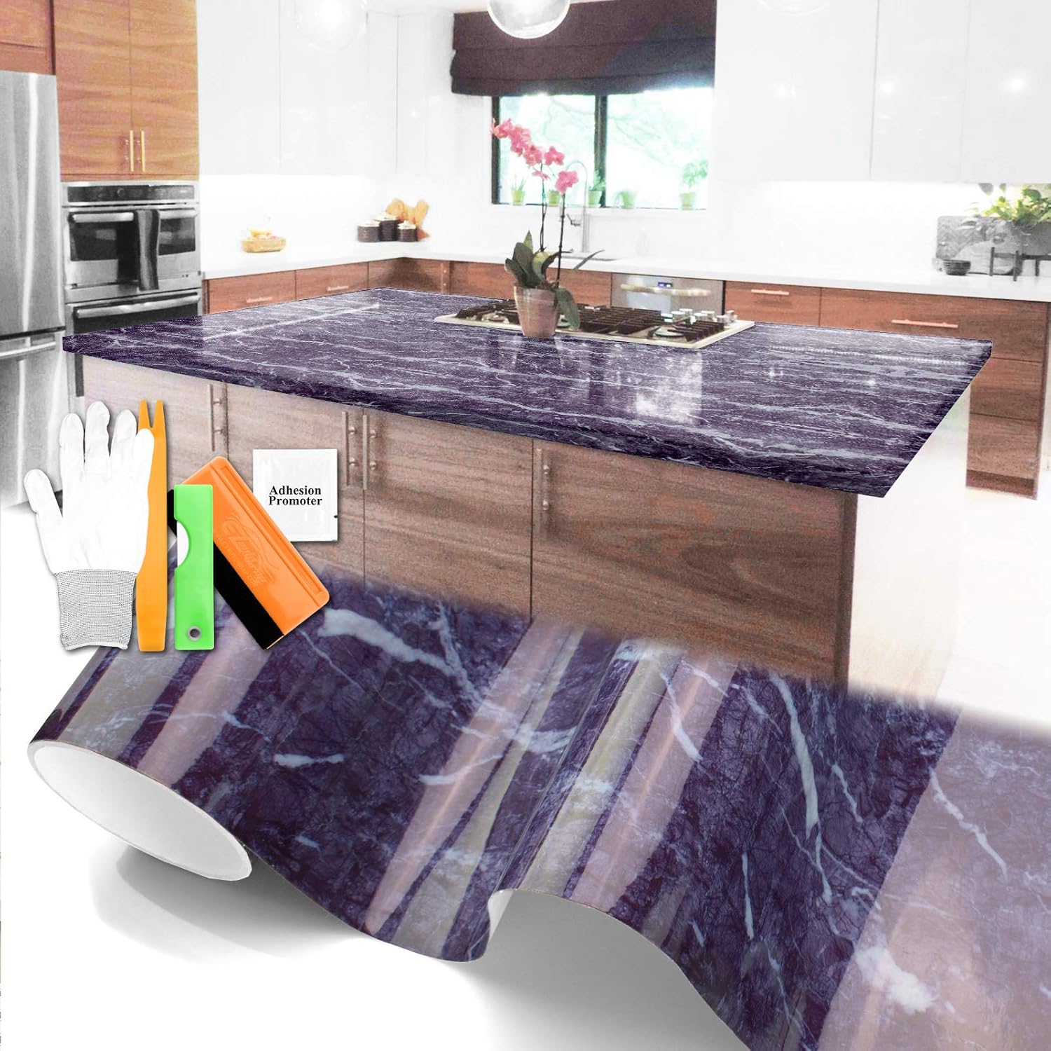 Amazon.com: JDMBESTBOY Free Tool Kit Faux Marble Granite Counter Top ...