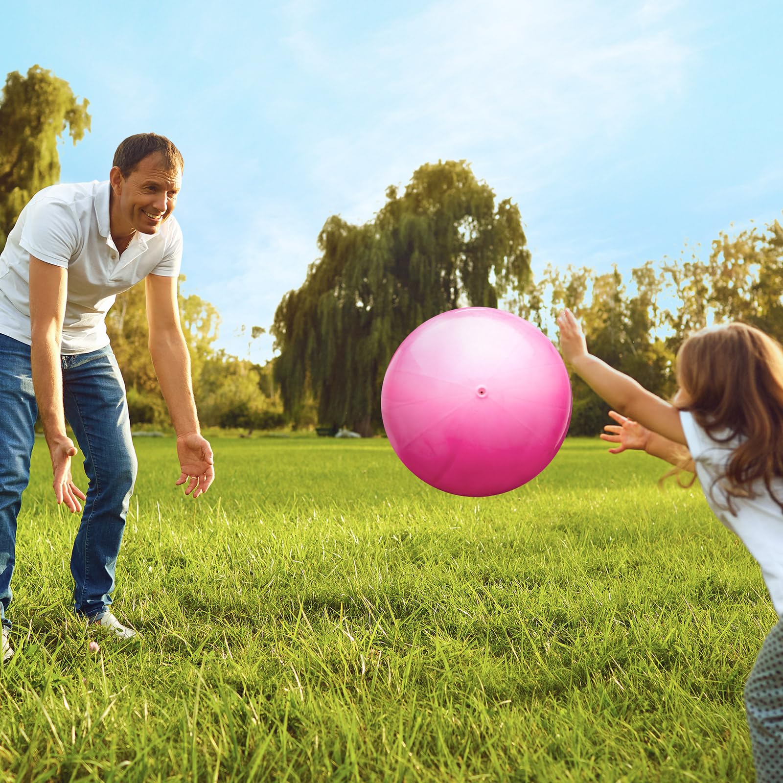 Snapklik.com : Chumia 18 Inch Fun Bouncy Balls 5 Pcs Rubber Inflatable ...