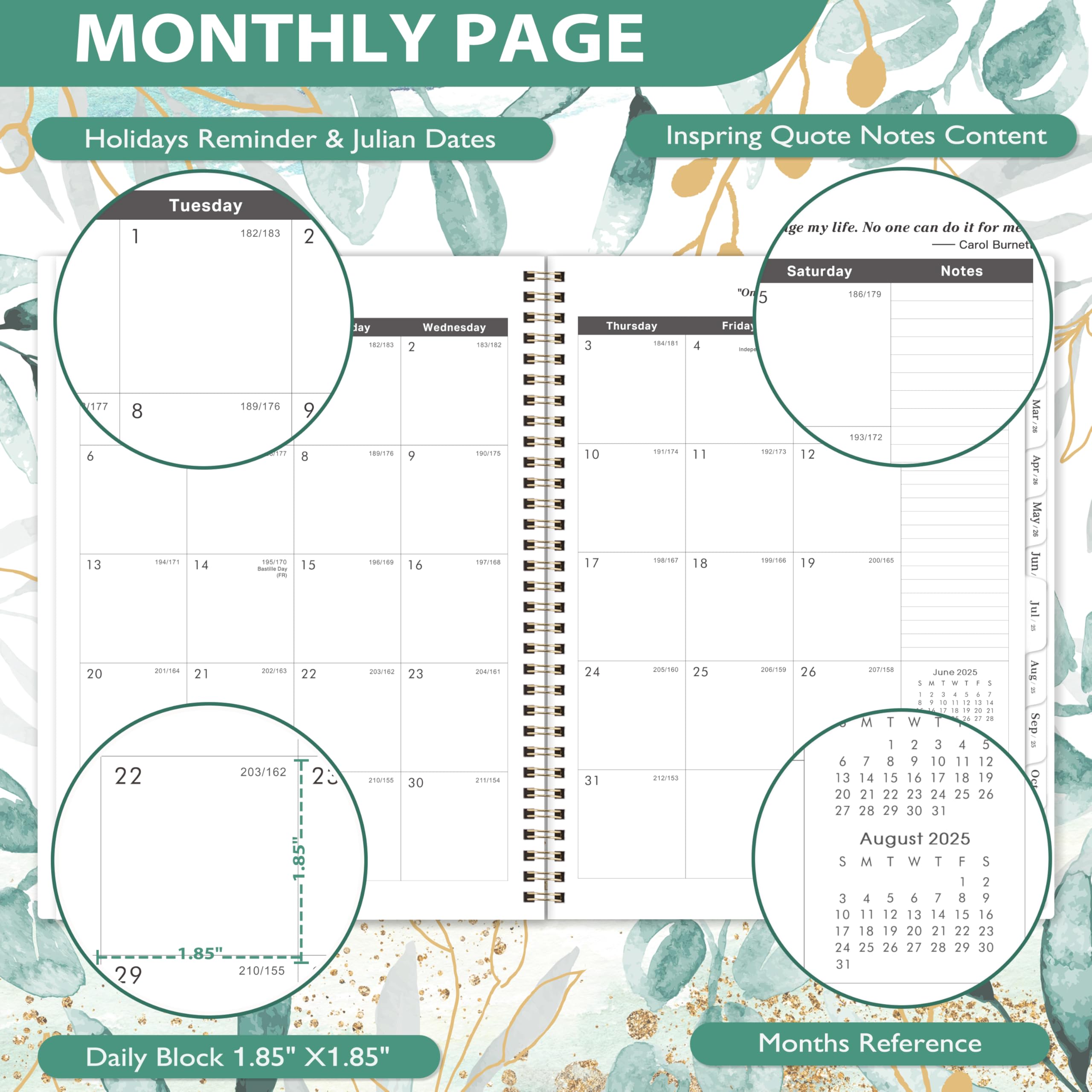 Snapklik.com : Monthly Planner 2025-2027 - Monthly Planner From July ...