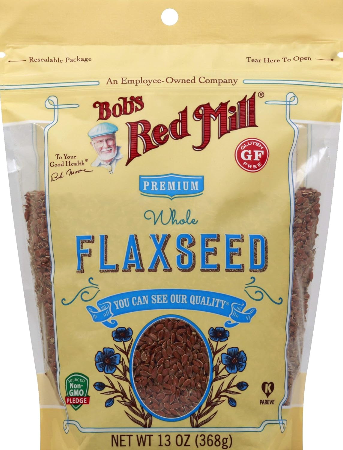 Amazon.com: Bobs Red Mill Flaxseed Brown, 13 oz : Grocery & Gourmet Food