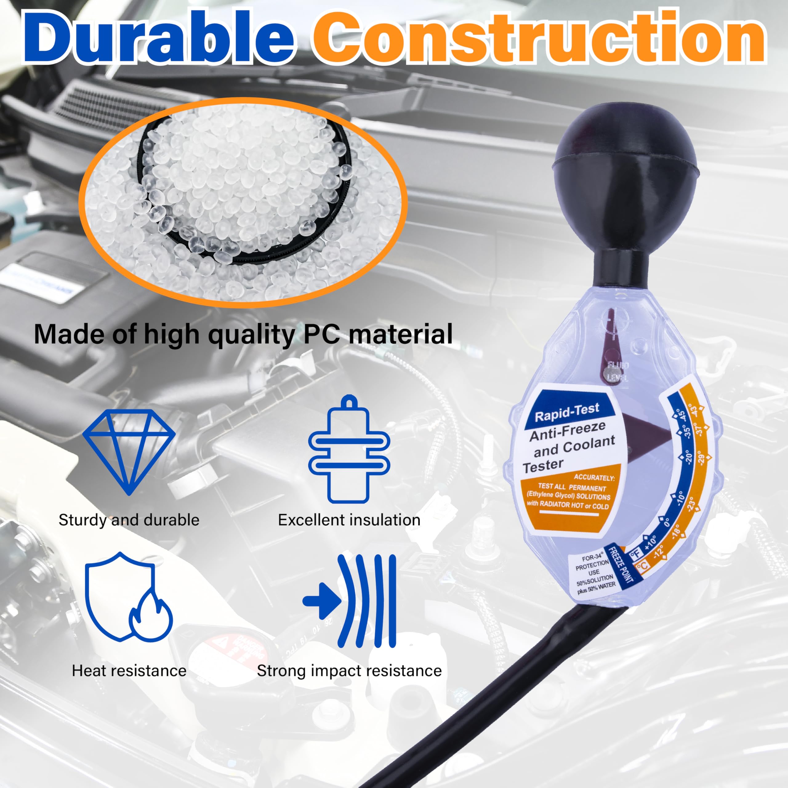 Snapklik.com : Antifreeze Coolant Tester, Coolant Test Strips, C And F ...