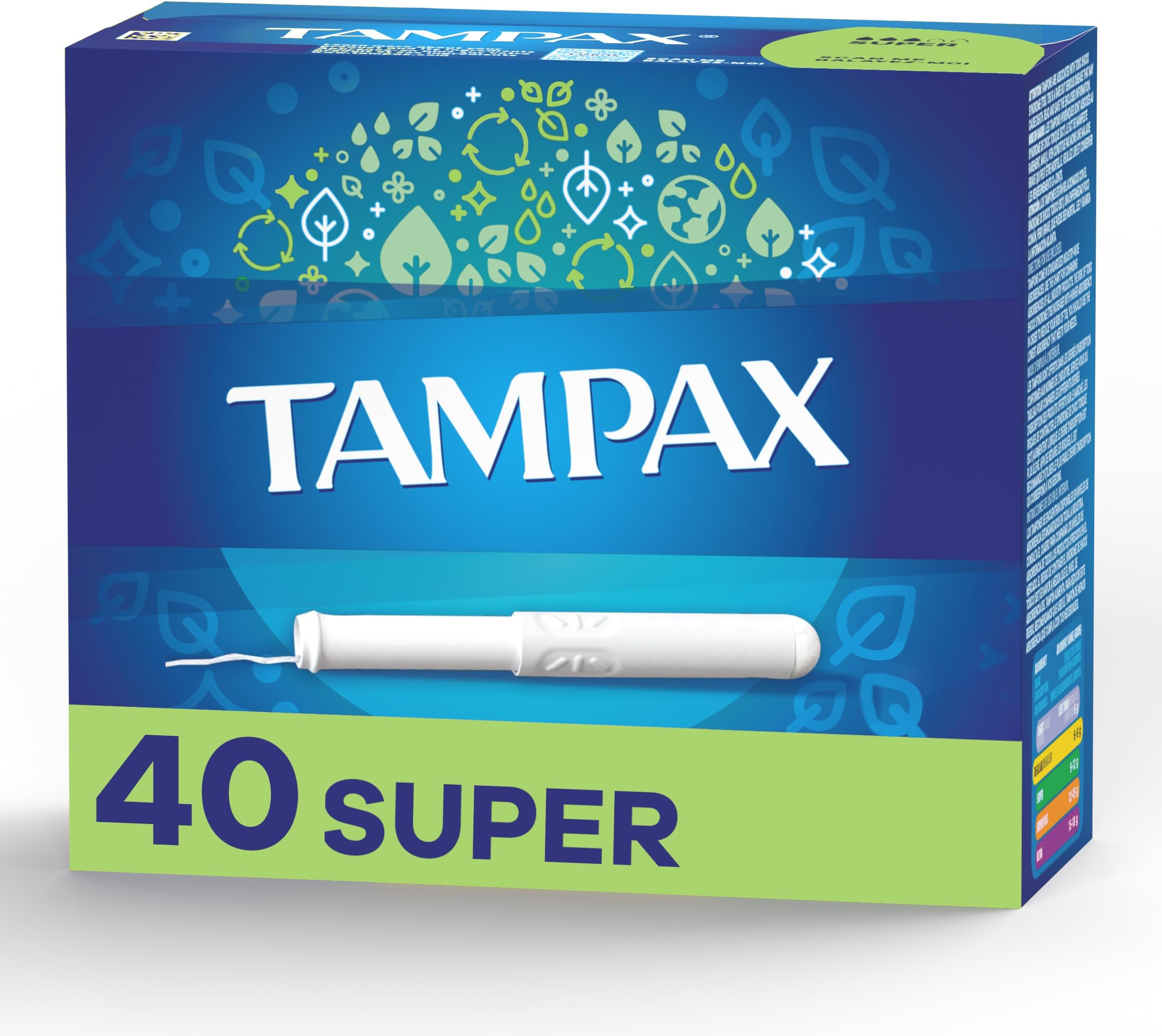 Amazon.com: Tampax Pure Cotton Tampons, Unscented, 24 Count : Health ...