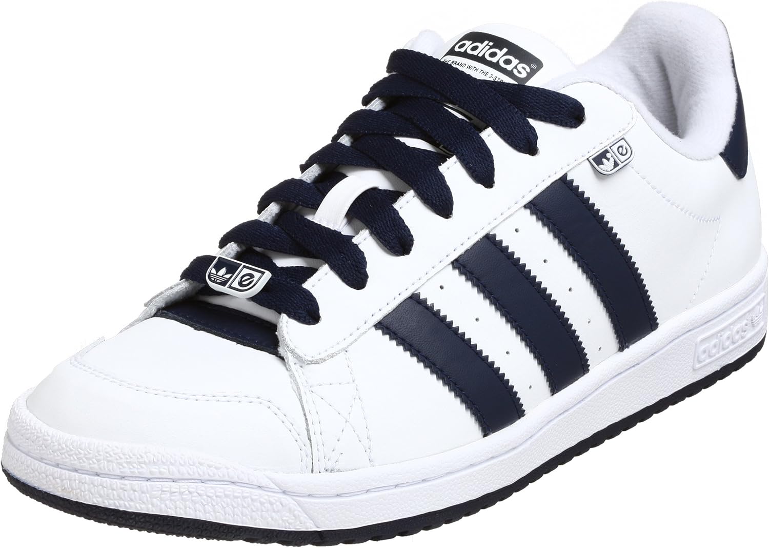 Amazon.com | adidas Originals Tapper Evolution Shoe,White/Indigo/Red,4 ...