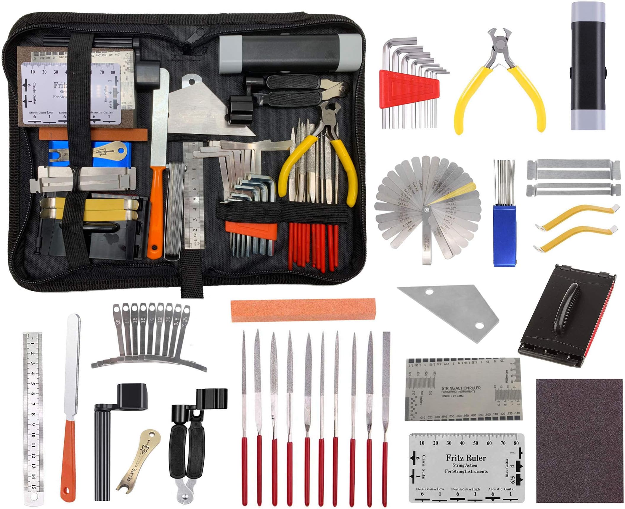 Amazon.com: MIFOGE 25Pcs Guitar Repairing Tools Kit Setup Kit with ...